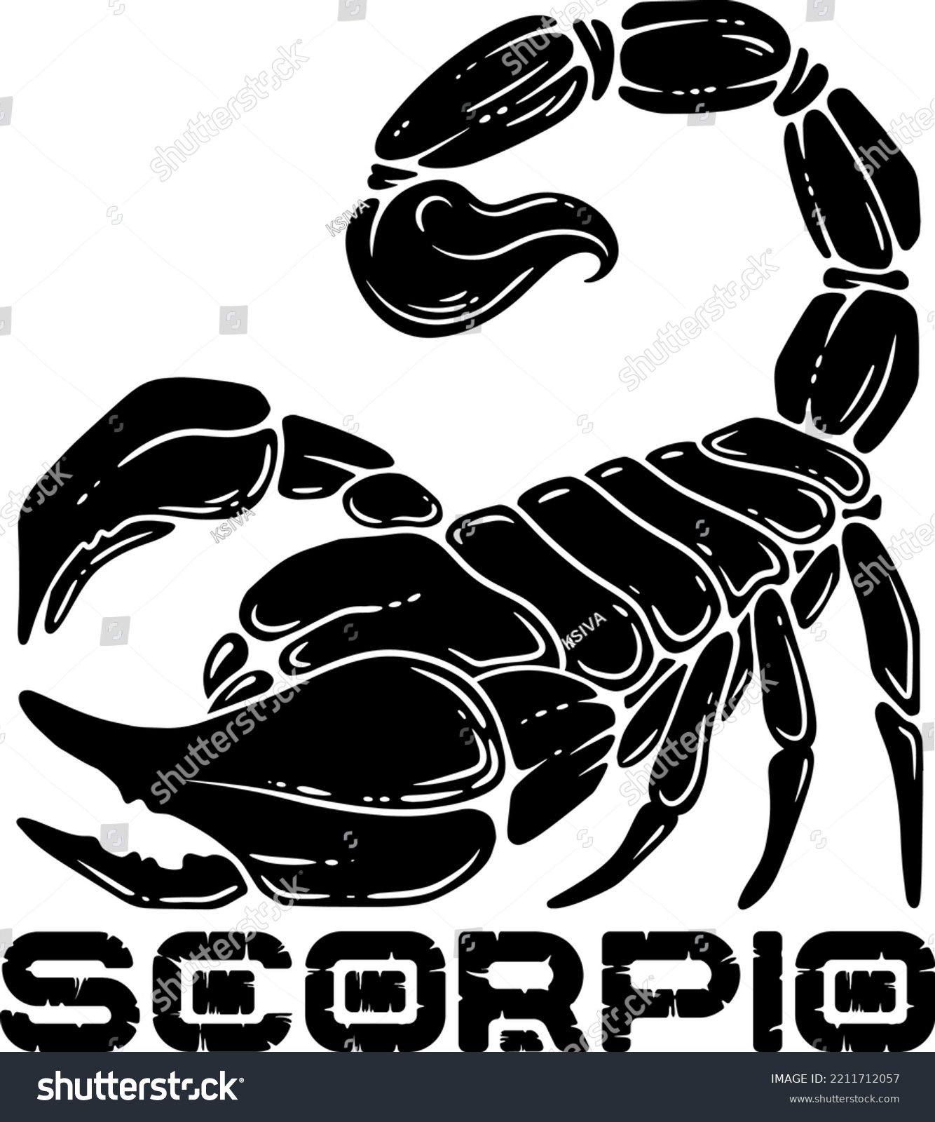 Zodiac Sign Scorpio Vector Illustration Stock Vector (Royalty Free ... Zodiac Sign Scorpio Vector Illustration Stock Vector (Royalty Free ...