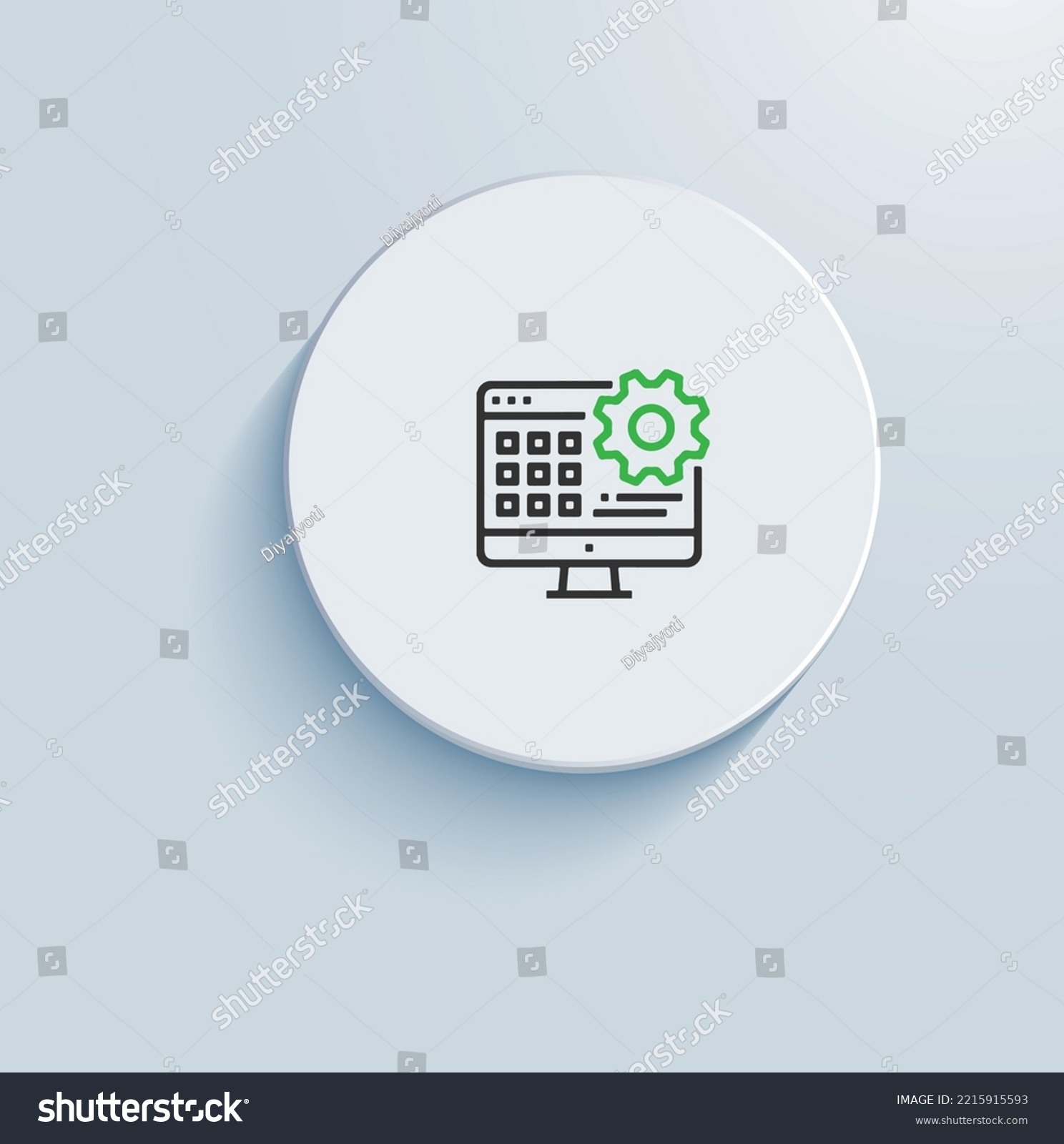 3d Web Application Monitoring Icon Neon Stock Vector (Royalty Free ... 3d Web Application Monitoring Icon Neon Stock Vector (Royalty Free ...
