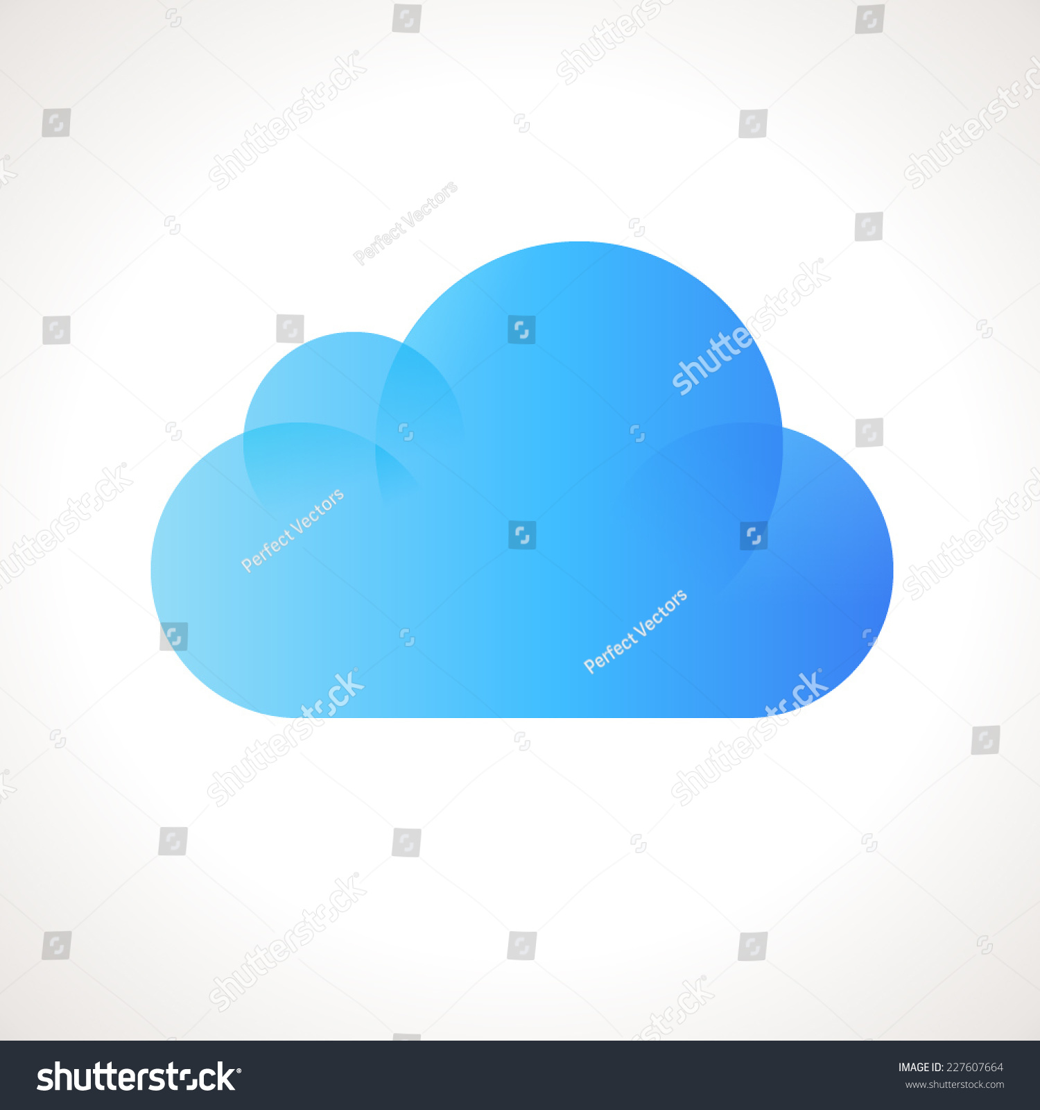 Vector Cloud Computing Icon Stock Vector (Royalty Free) 227607664 ...