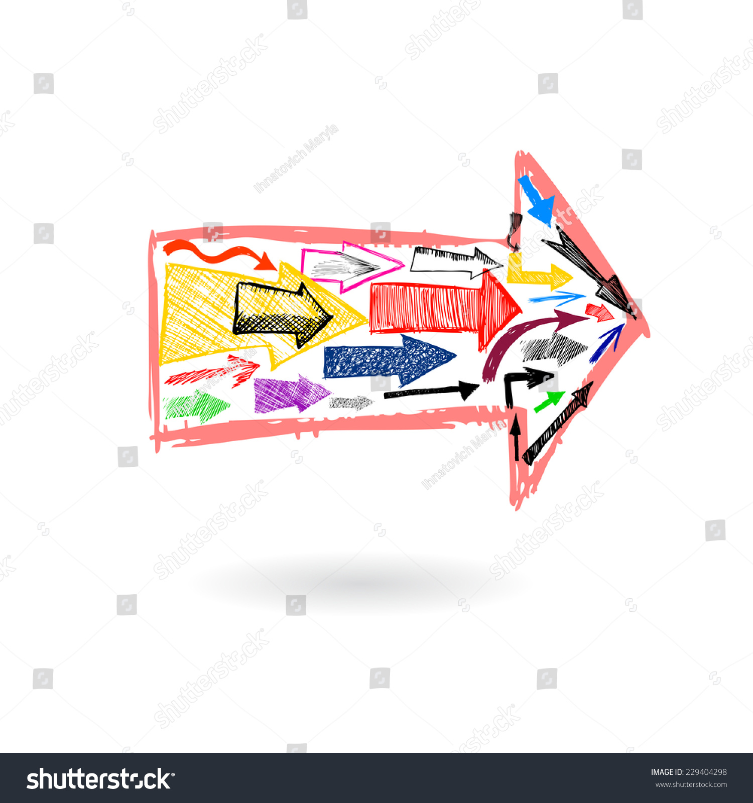 Pointer Arrow Vector Stock Vector (Royalty Free) 229404298 | Shutterstock