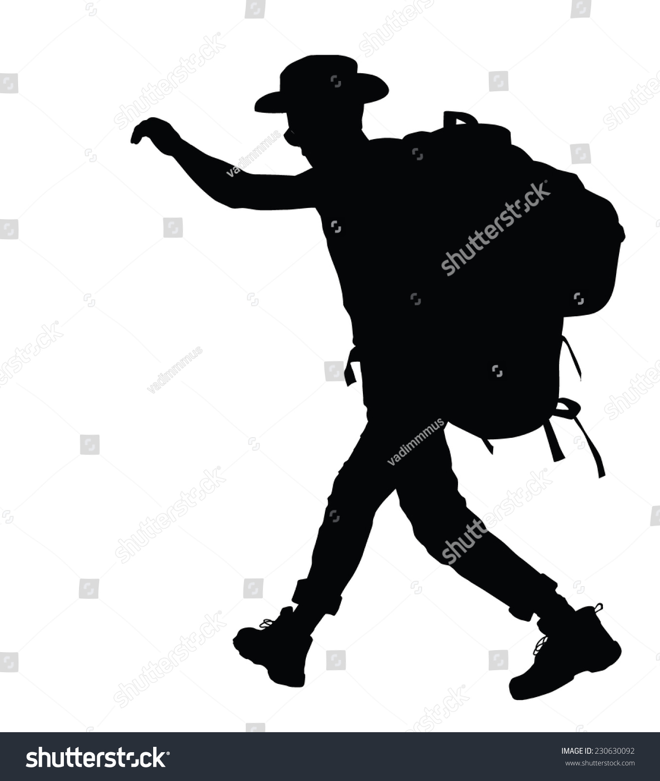 Backpacker Vector Silhouette Eps 8 Stock Vector (Royalty Free ... Backpacker Vector Silhouette Eps 8 Stock Vector (Royalty Free ...