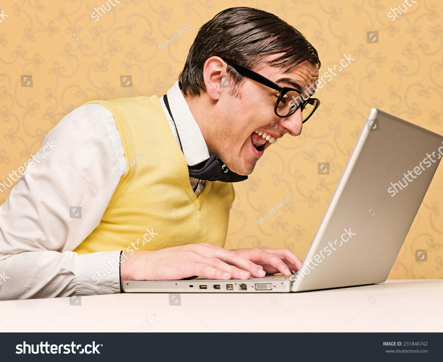 Young Nerd Sitting Computer Stock Photo 231846742 | Shutterstock Young Nerd Sitting Computer Stock Photo 231846742 | Shutterstock