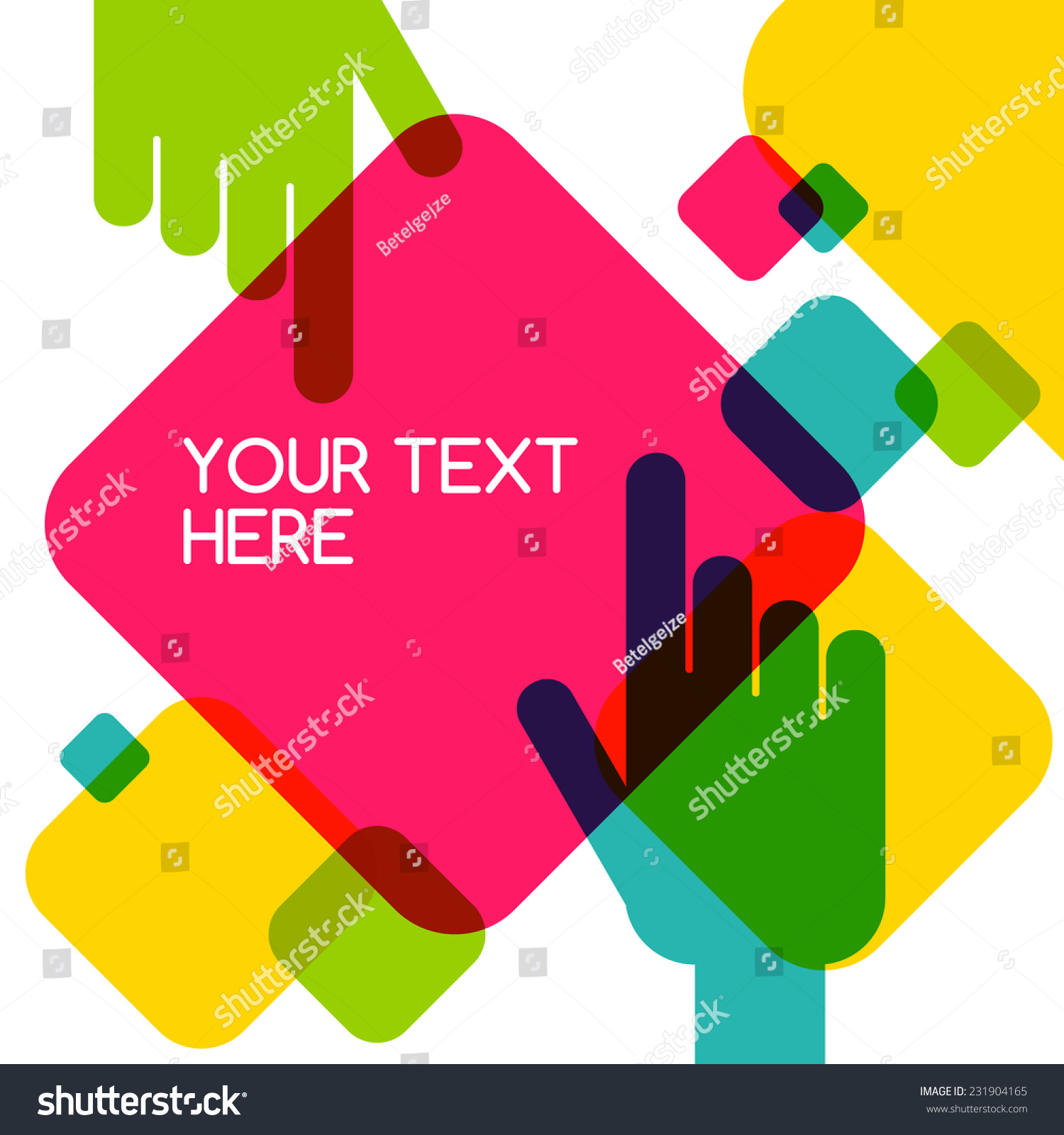 Colorful Flat Touch Interface Background Template Stock Vector (Royalty ... Colorful Flat Touch Interface Background Template Stock Vector (Royalty ...