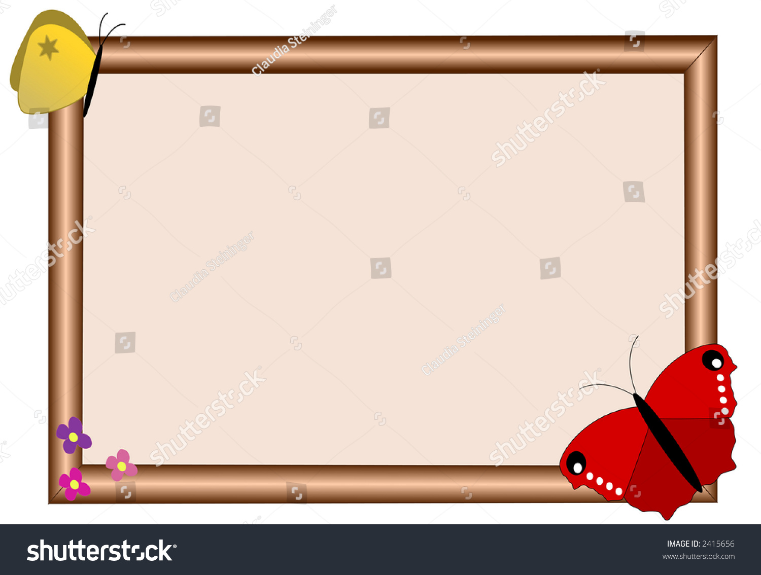 Spring Frame Vector Stock Vector (Royalty Free) 2415656 | Shutterstock