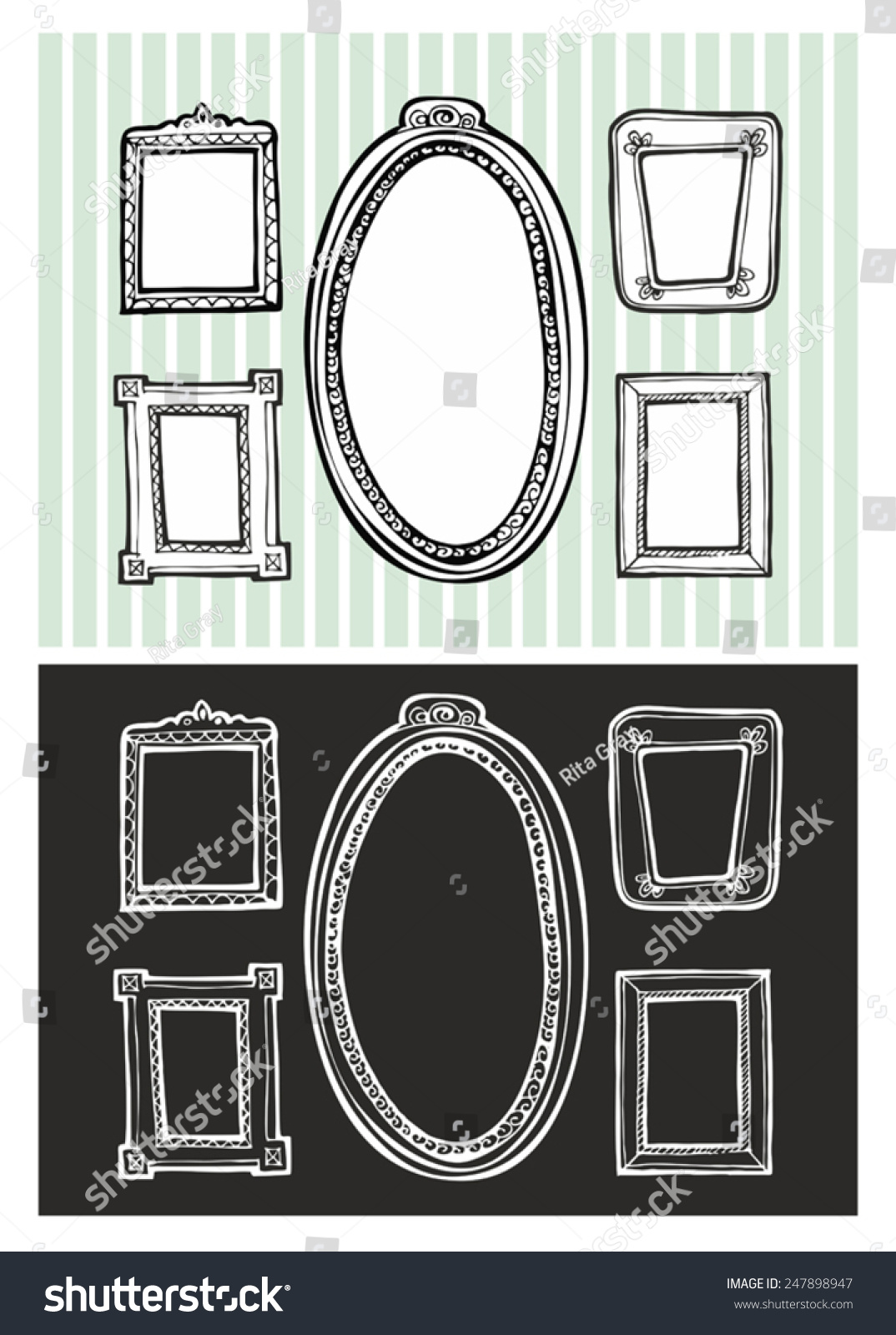 Frames Vector Stock Vector (Royalty Free) 247898947 | Shutterstock