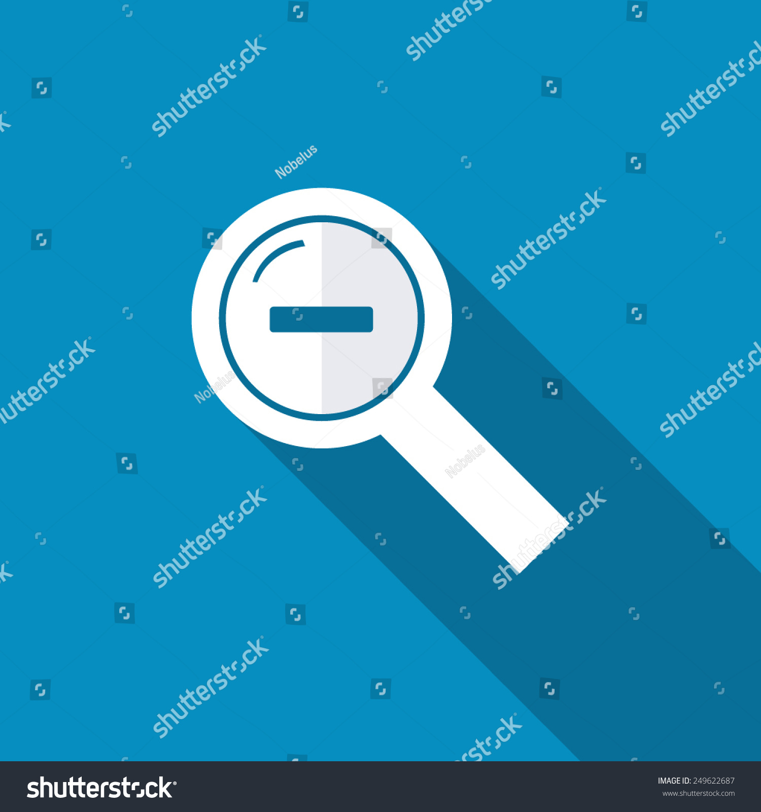 Decrease Magnifiers Icons Minuszoom Out Long Stock Vector (Royalty Free ...