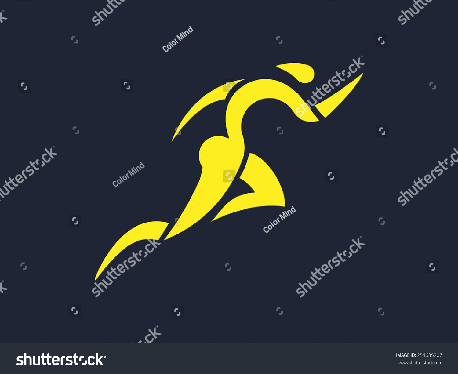 Runner Logo Stock Vector (Royalty Free) 254635207 | Shutterstock