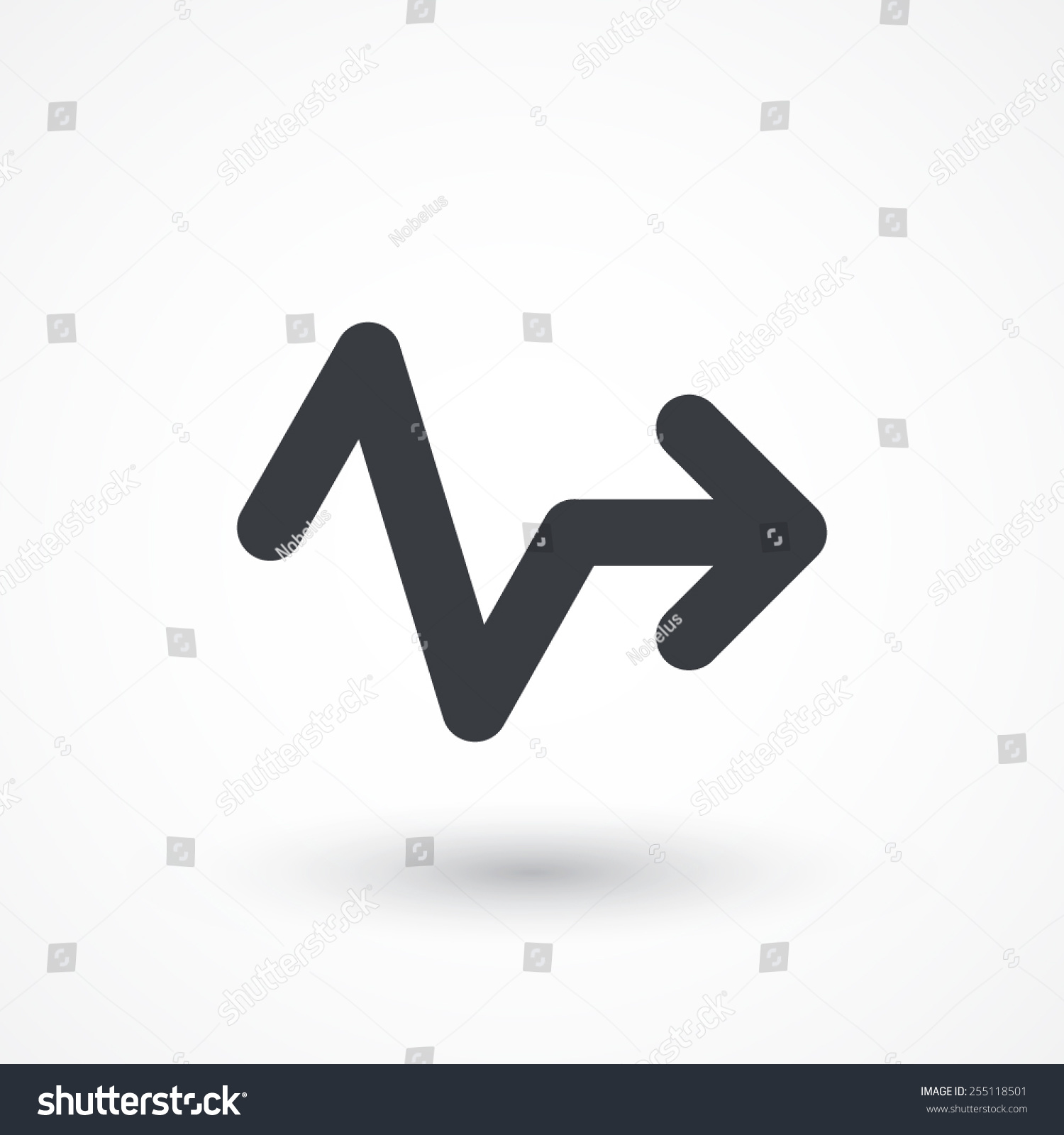 Irregular Zig Zag Line Arrow Pointing Stock Vector (Royalty Free ... Irregular Zig Zag Line Arrow Pointing Stock Vector (Royalty Free ...
