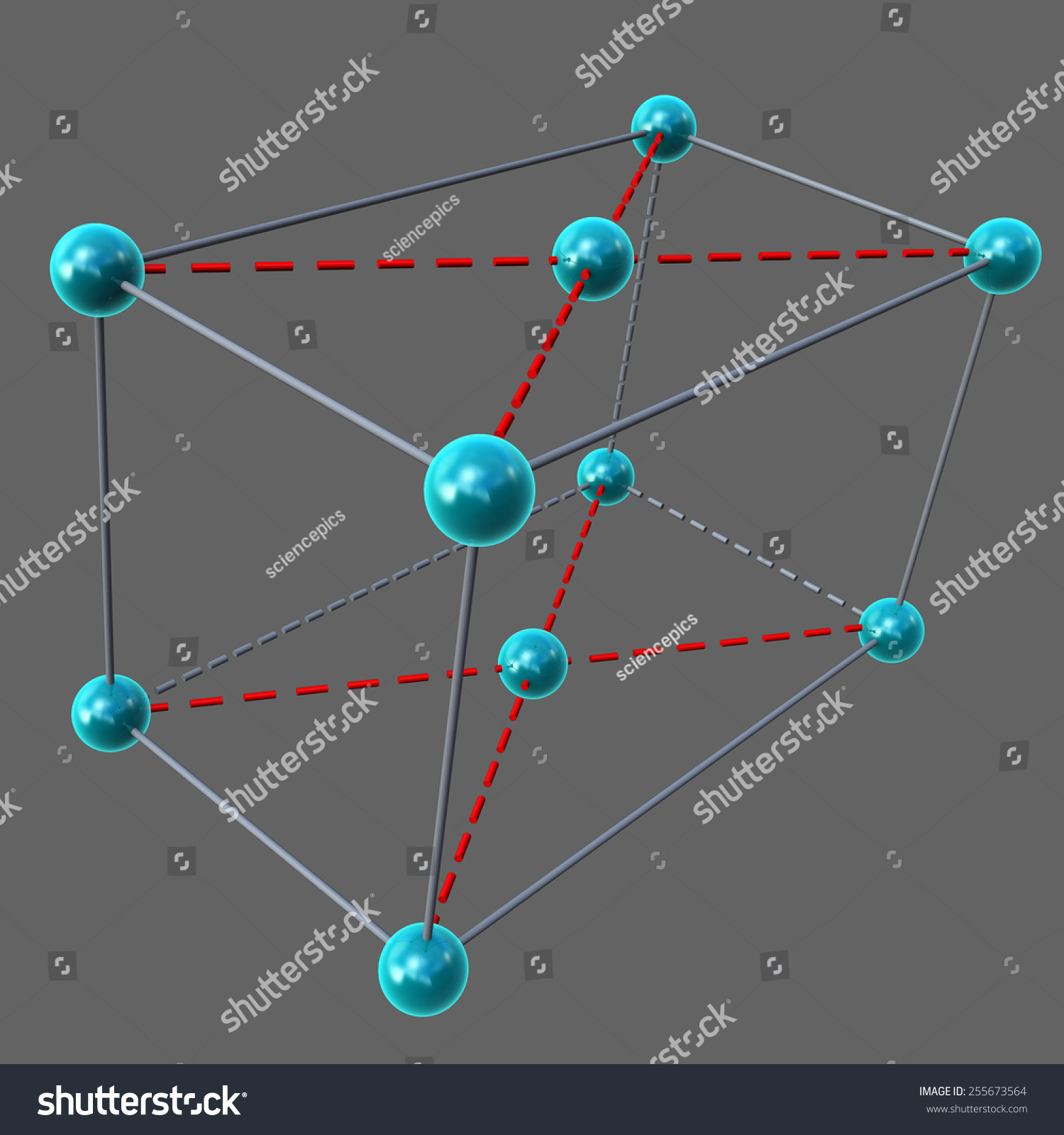 End Centered Unit Cell Stock Illustration 255673564 Shutterstock