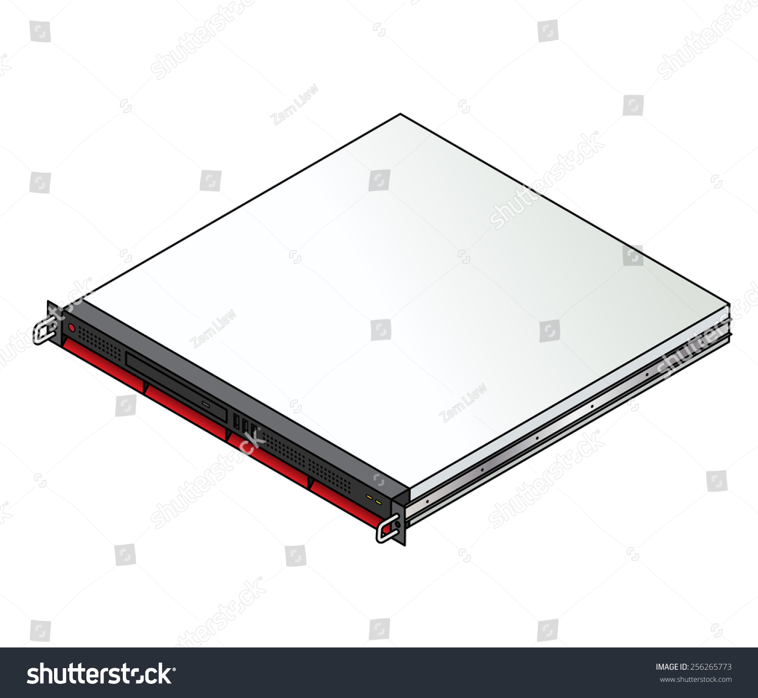 Rackmount Server Component 1u Server Stock Vector (Royalty Free ...
