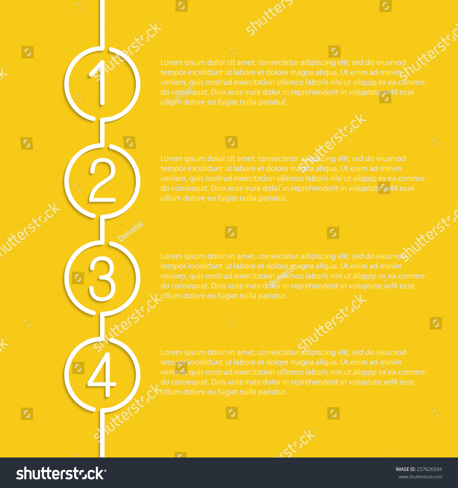 Design Clean Template Numbered Banners Infographics เวกเตอร์สต็อก