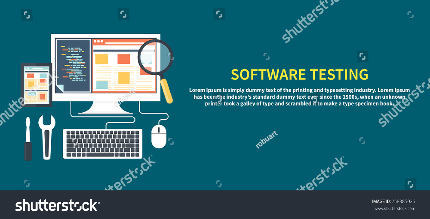 Software Development Workflow Process Coding Testing Stock Vector