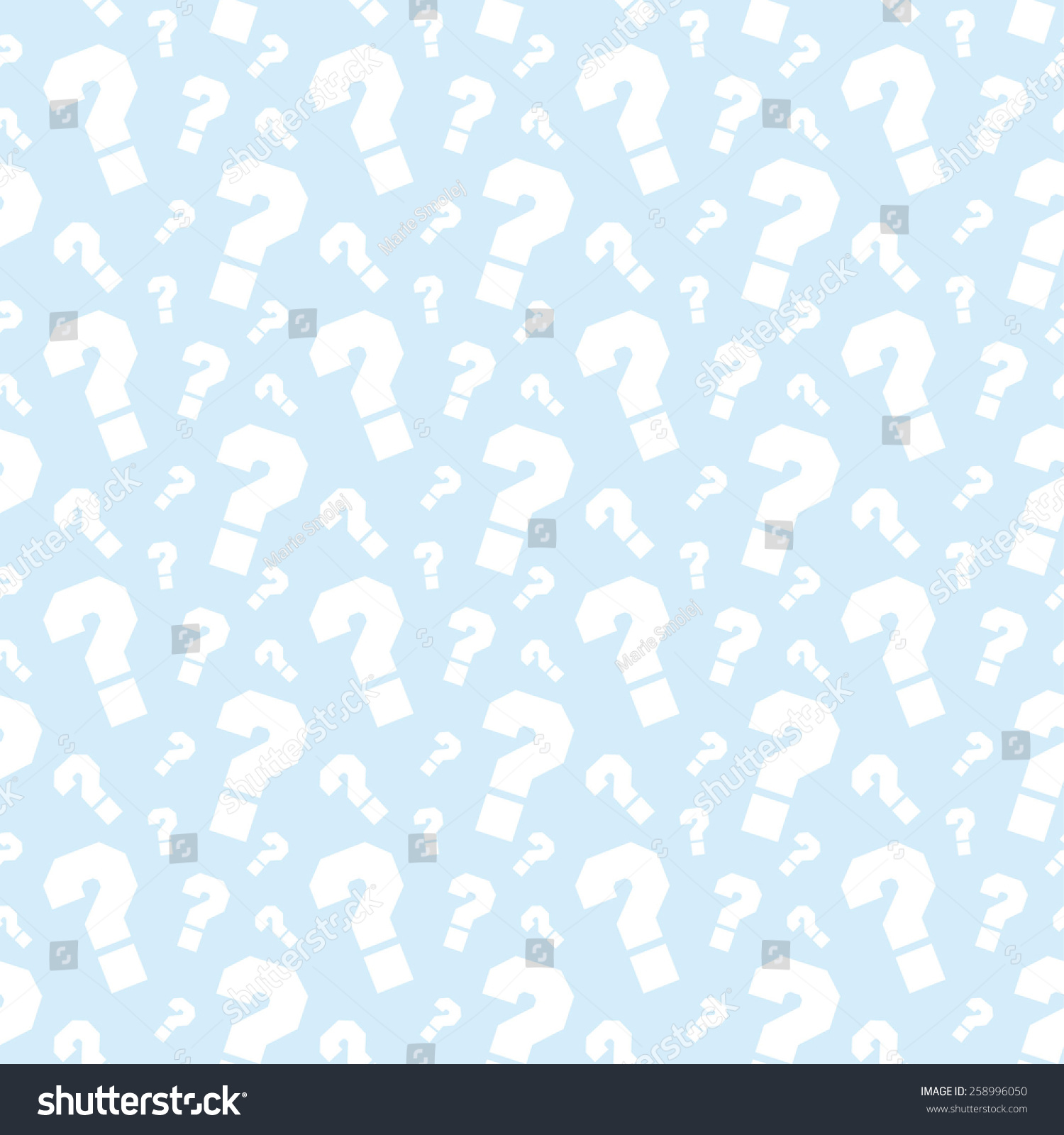 Vector Blue Background Question Marks Basic Stock Vector (Royalty Free ...
