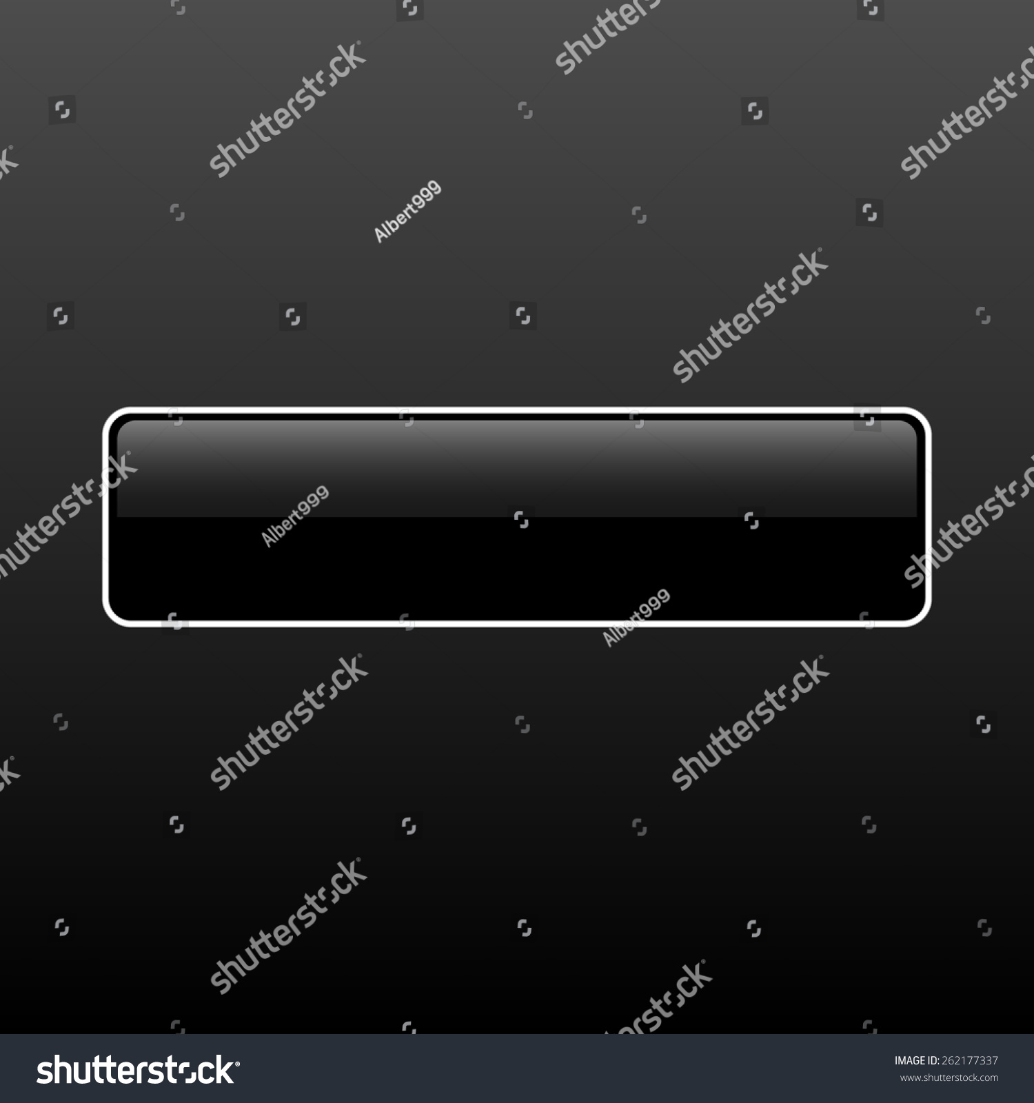 Black Rectangular Web Button Vector Illustration Stock Vector (Royalty ...