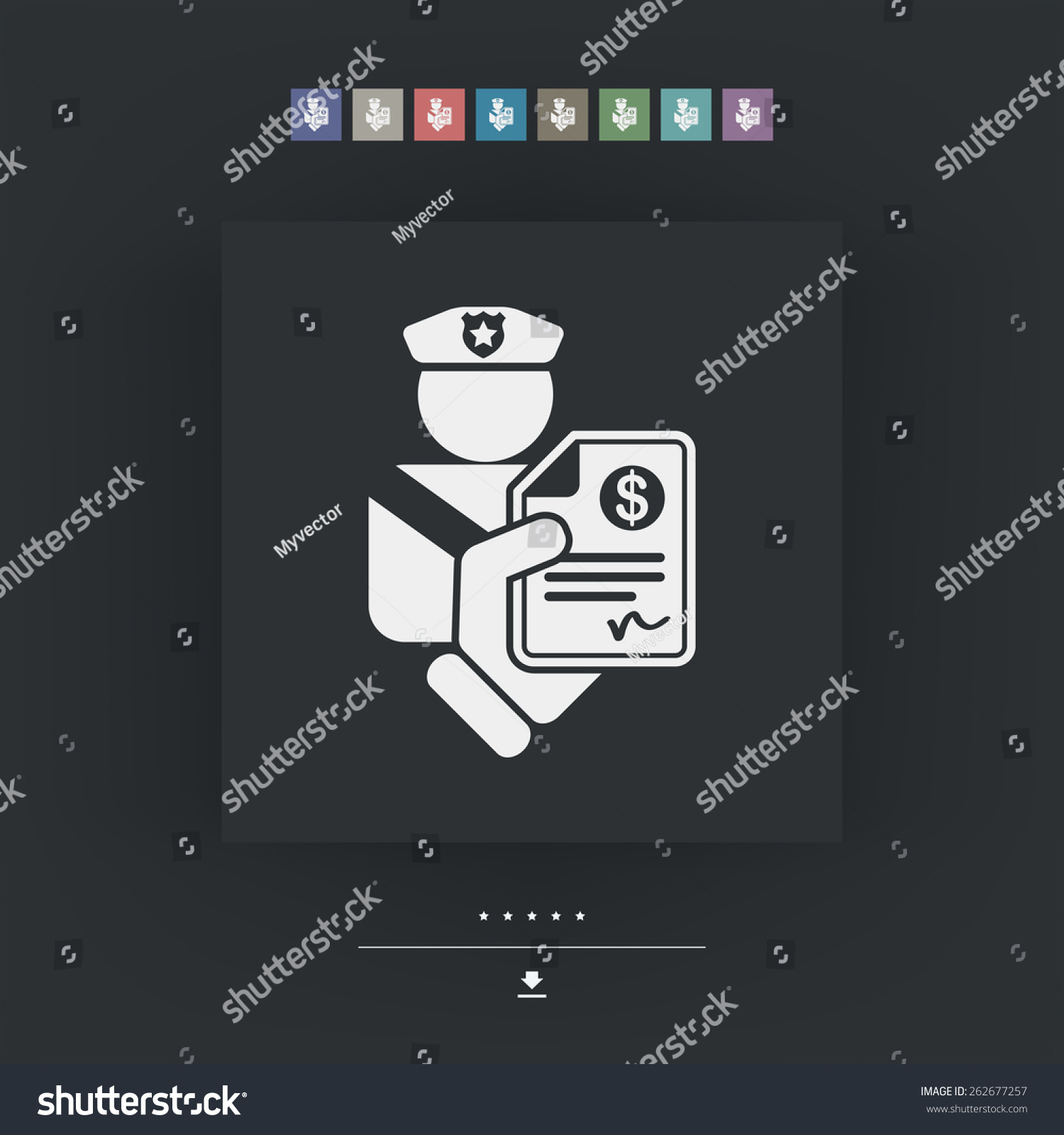 Policeman Fine Icon Stock Vector (Royalty Free) 262677257 | Shutterstock Policeman Fine Icon Stock Vector (Royalty Free) 262677257 | Shutterstock