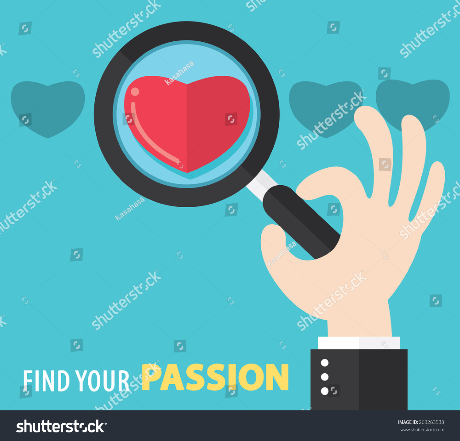 Find Your Passion Concept Vector Illustration Stock Vector (Royalty ...
