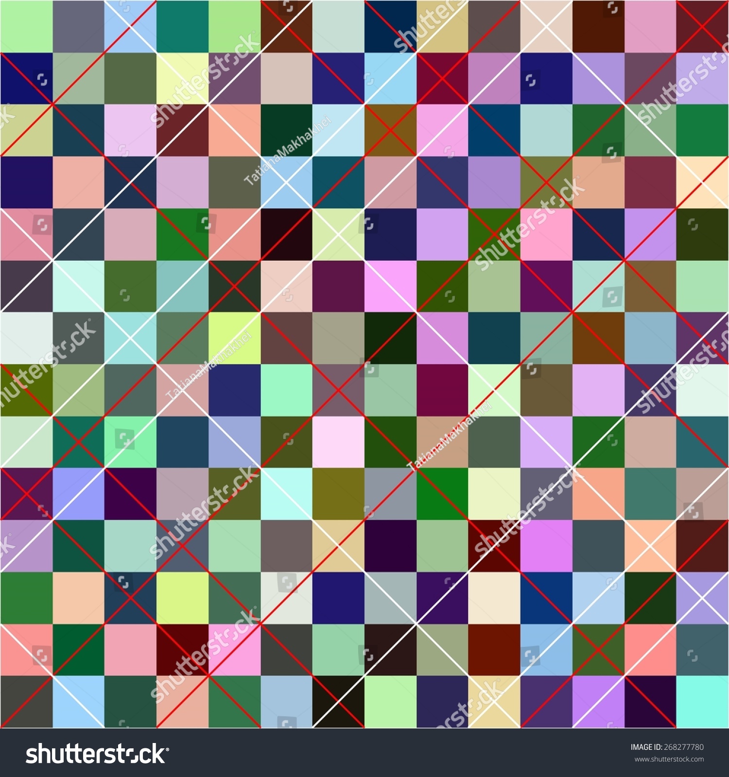Seamless Square Pattern Vector Background Stock Vector (Royalty Free ...