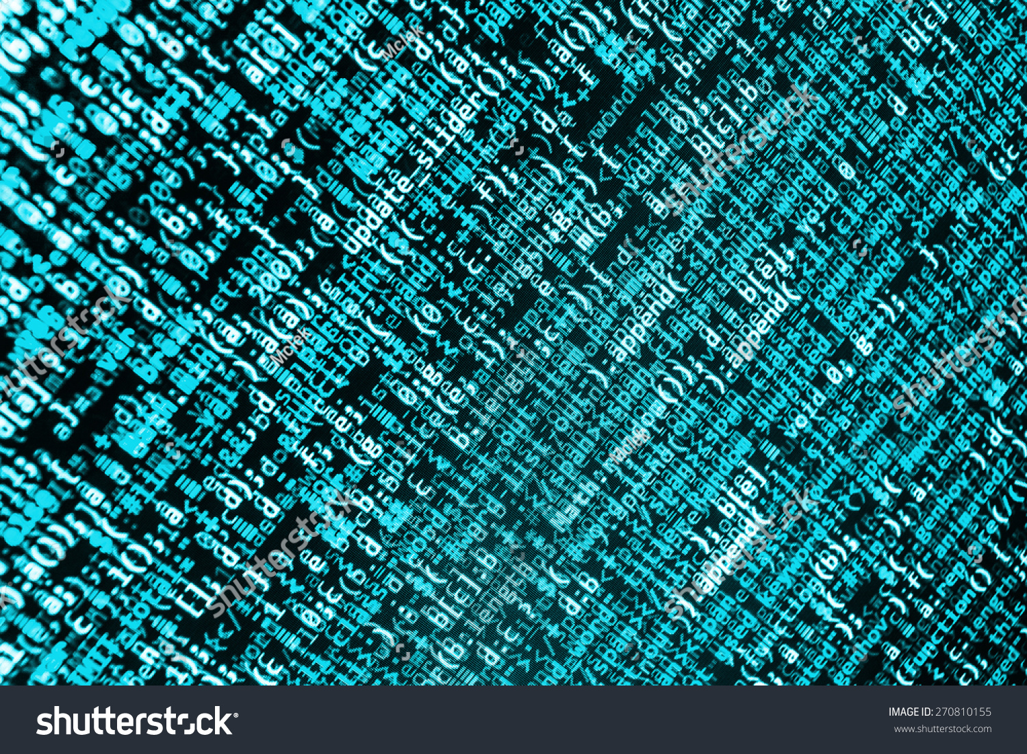 Programming Code Abstract Screen Software Developer Stock Photo ...