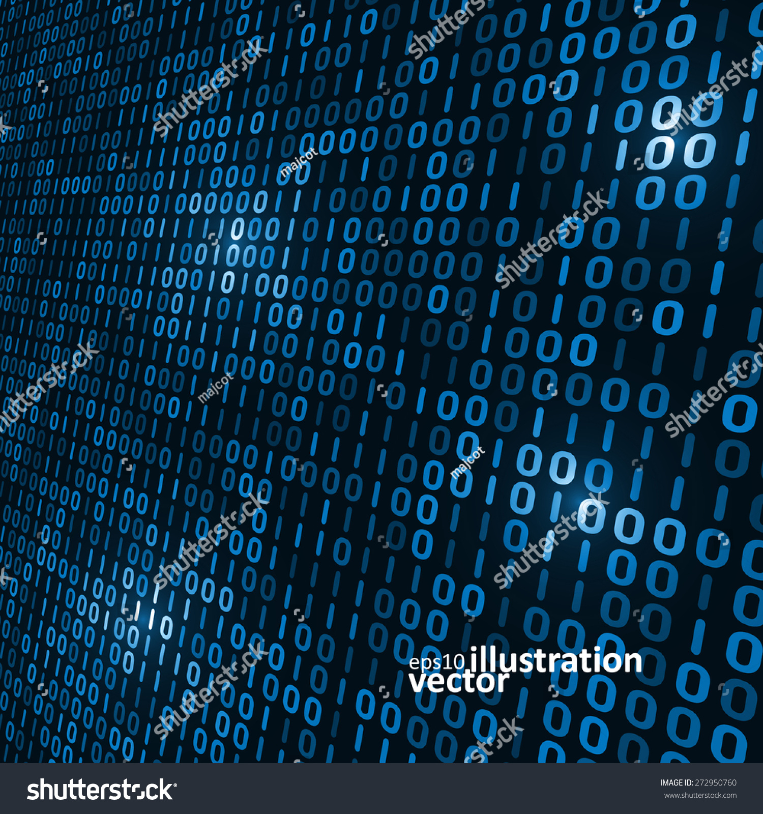 Binary Computer Code Background Abstract Vector Stock Vector (Royalty ...