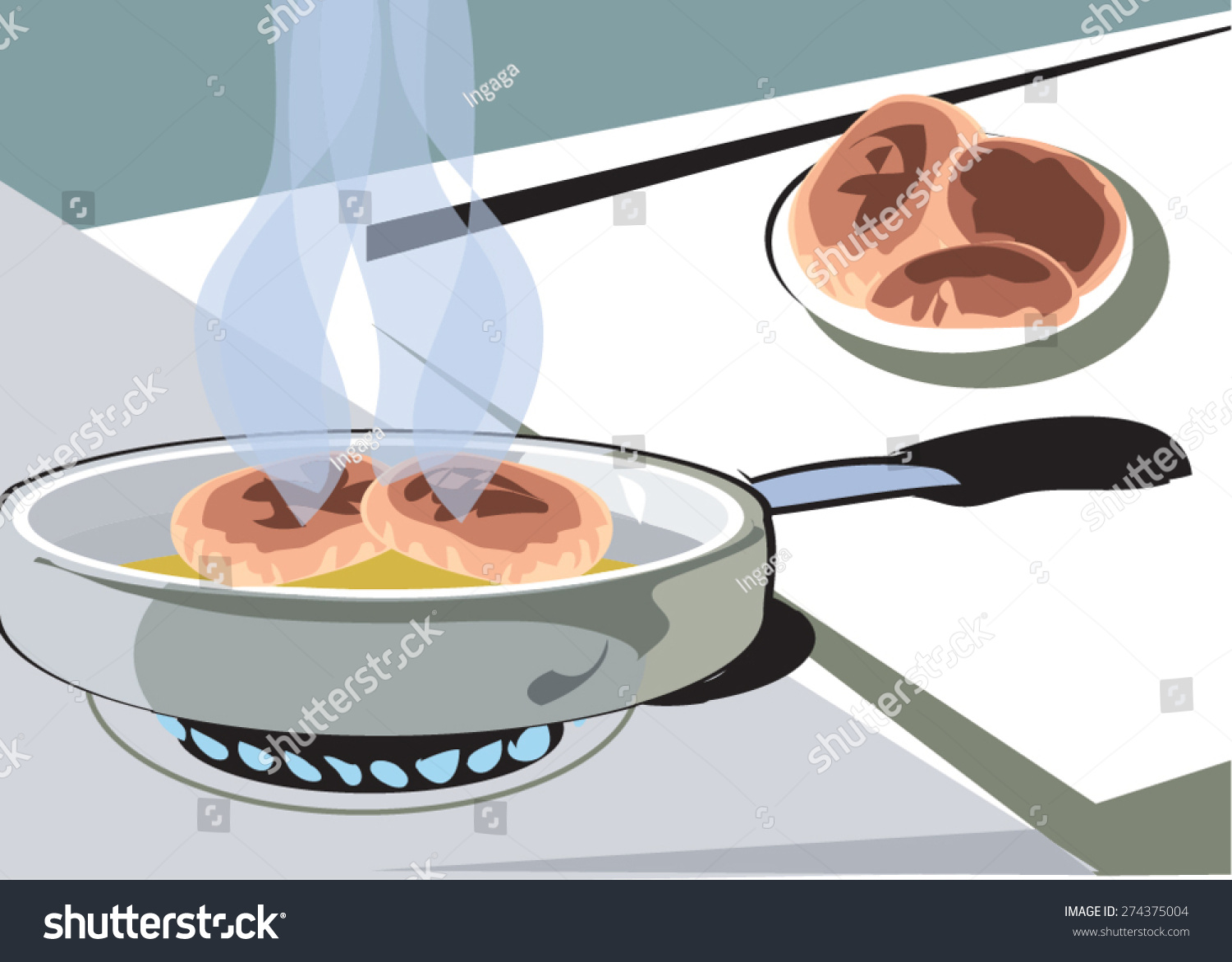 Rissole Vector Stock Vector (Royalty Free) 274375004 | Shutterstock