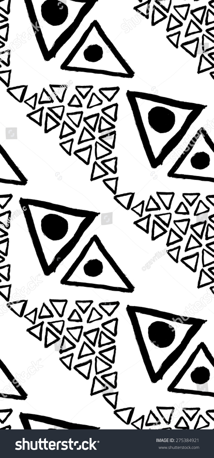 Triangular Black White Illustration Digital Background Stock Vector ... Triangular Black White Illustration Digital Background Stock Vector ...