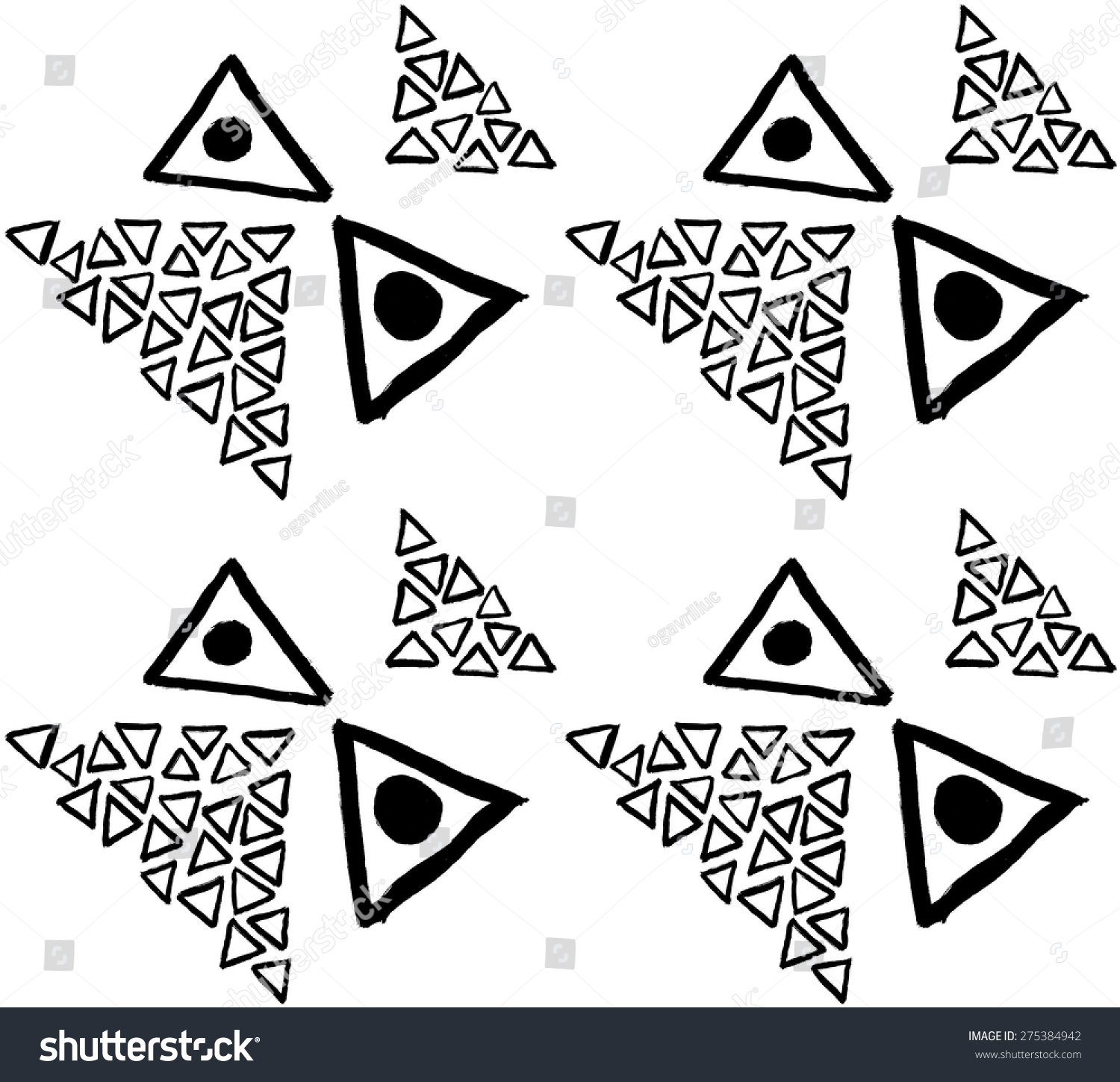 Triangular Black White Illustration Digital Background Stock Vector ... Triangular Black White Illustration Digital Background Stock Vector ...