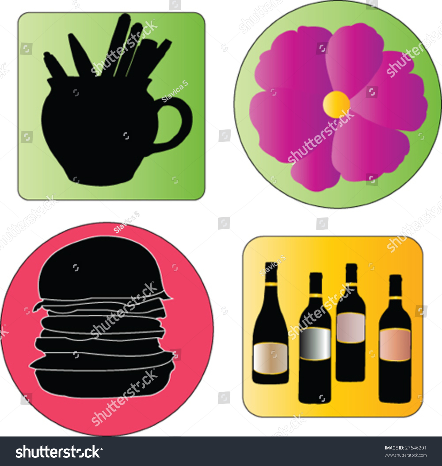 Different Objects Silhouette Vector: เวกเตอร์สต็อก (ปลอดค่าลิขสิทธิ์ ...
