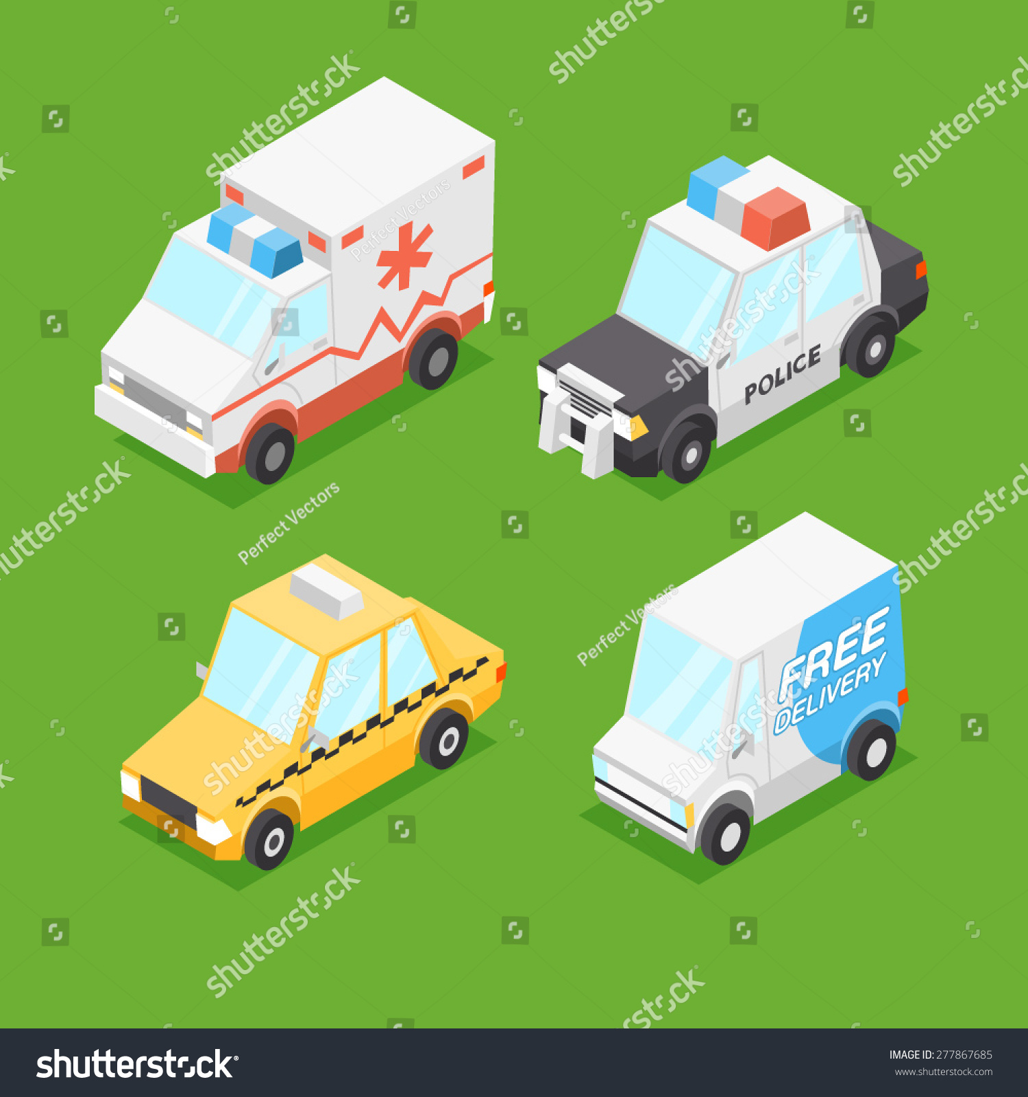 Vector Cartoon Isometric Cars Stock Vector (Royalty Free) 277867685 ... Vector Cartoon Isometric Cars Stock Vector (Royalty Free) 277867685 ...