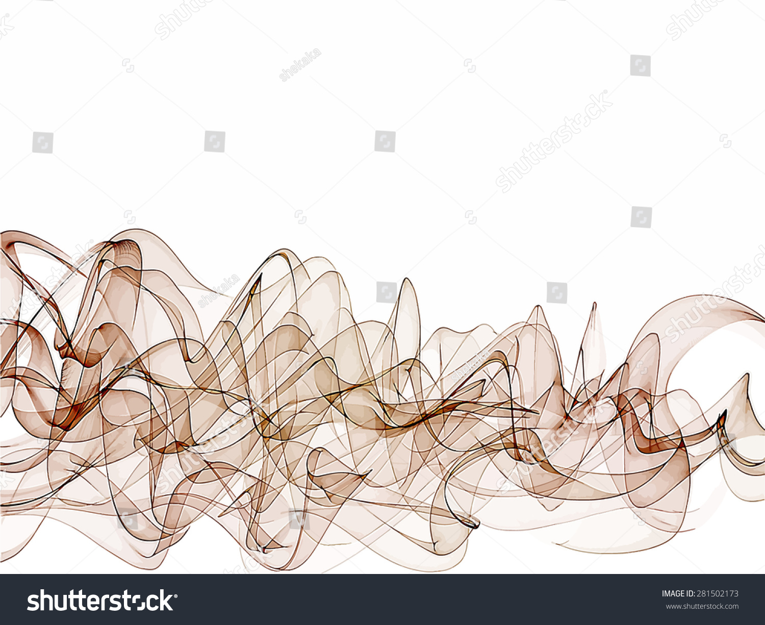 Brown Flow Background Vector Version Stock Vector (Royalty Free ...