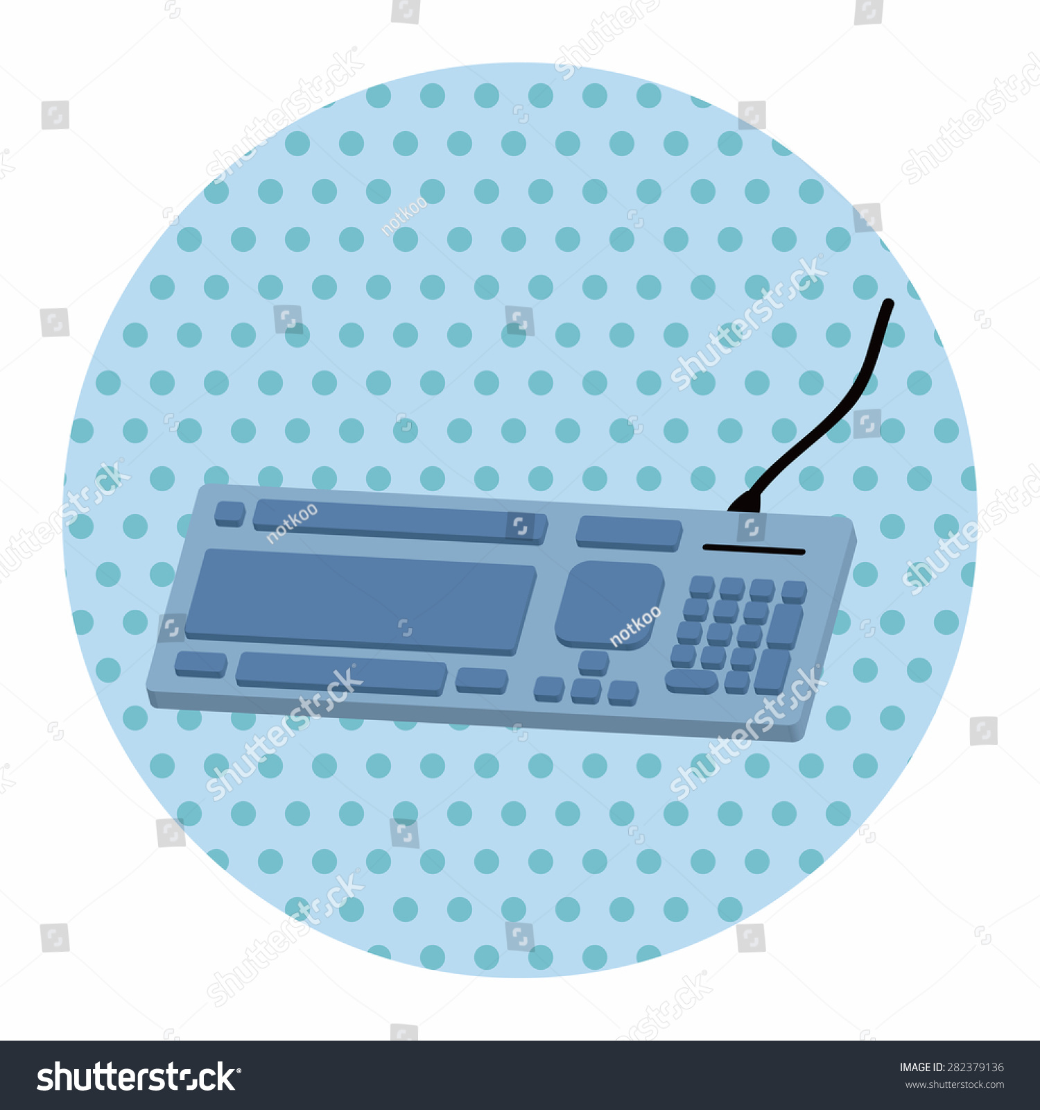 Computer Theme Keyboard Elements Vector: เวกเตอร์สต็อก (ปลอดค่า ...