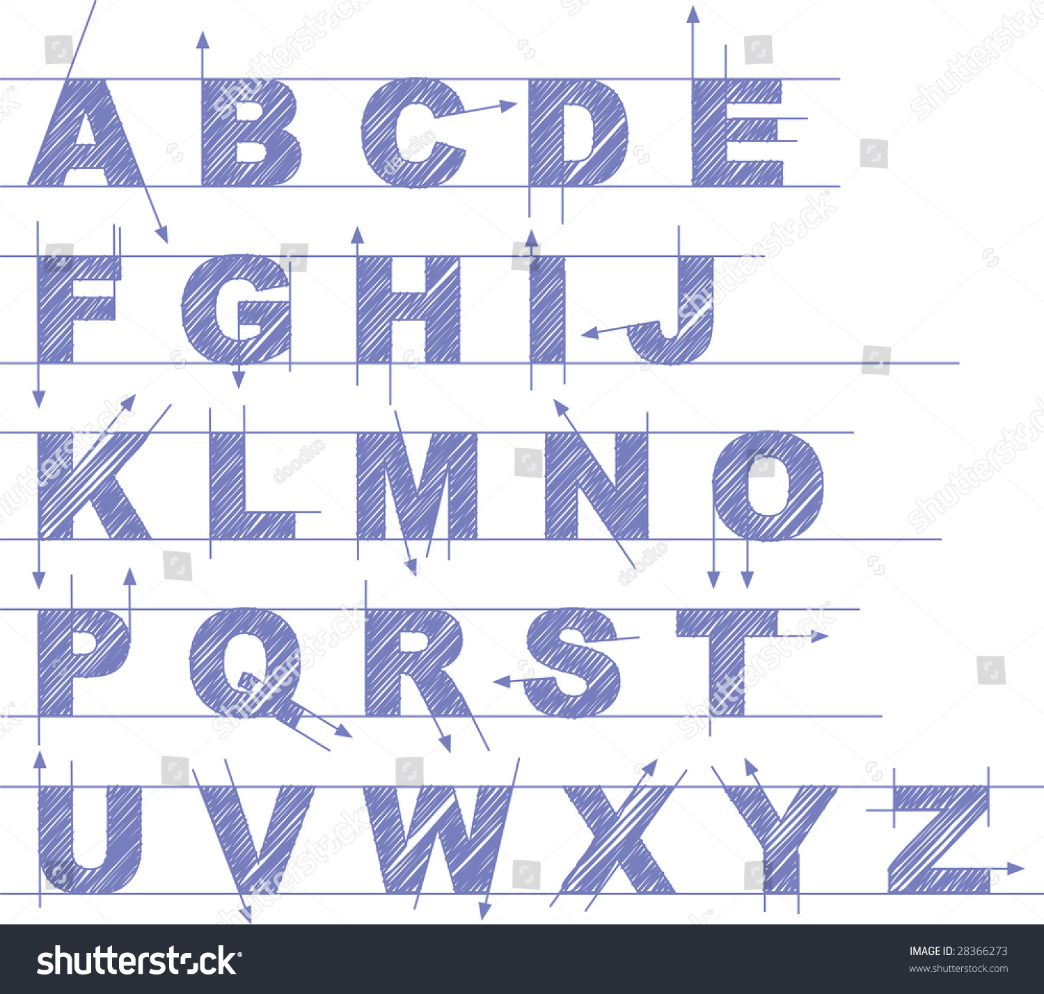 Draft Type Set Stock Vector (Royalty Free) 28366273 | Shutterstock