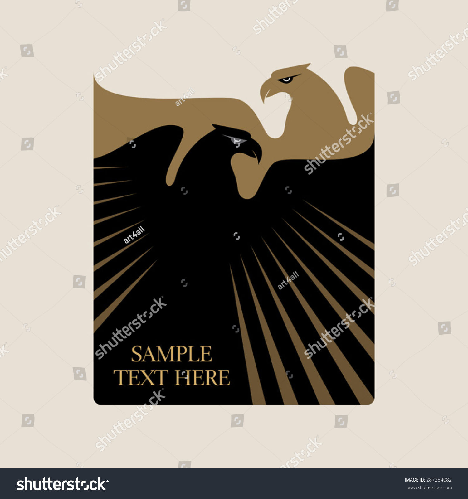 Graceful Soaring Eagle Logo Outstretched Wings Stock Vector (Royalty ... Graceful Soaring Eagle Logo Outstretched Wings Stock Vector (Royalty ...