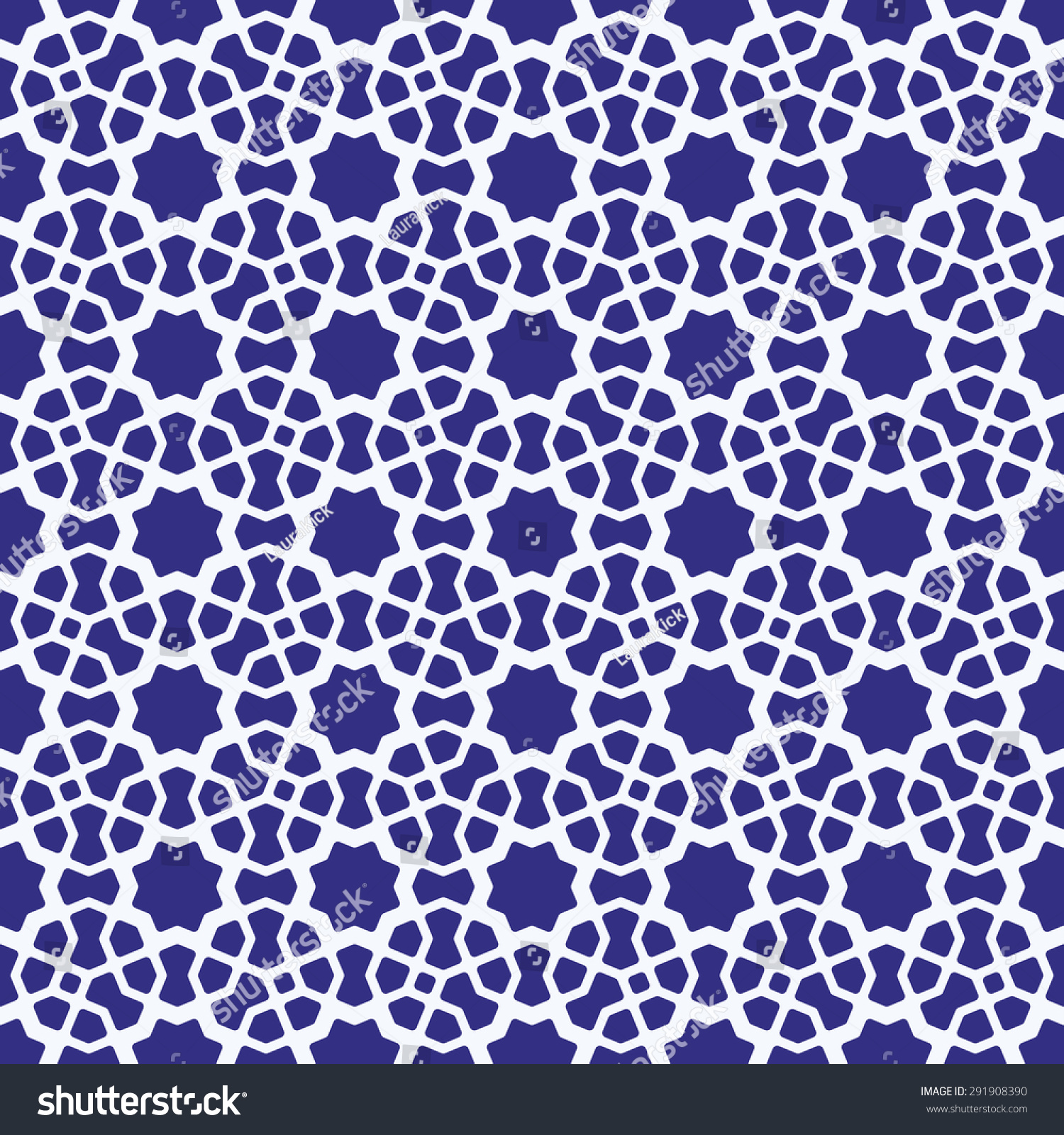 Seamless Islamic Pattern Stock Vector (Royalty Free) 291908390 ...