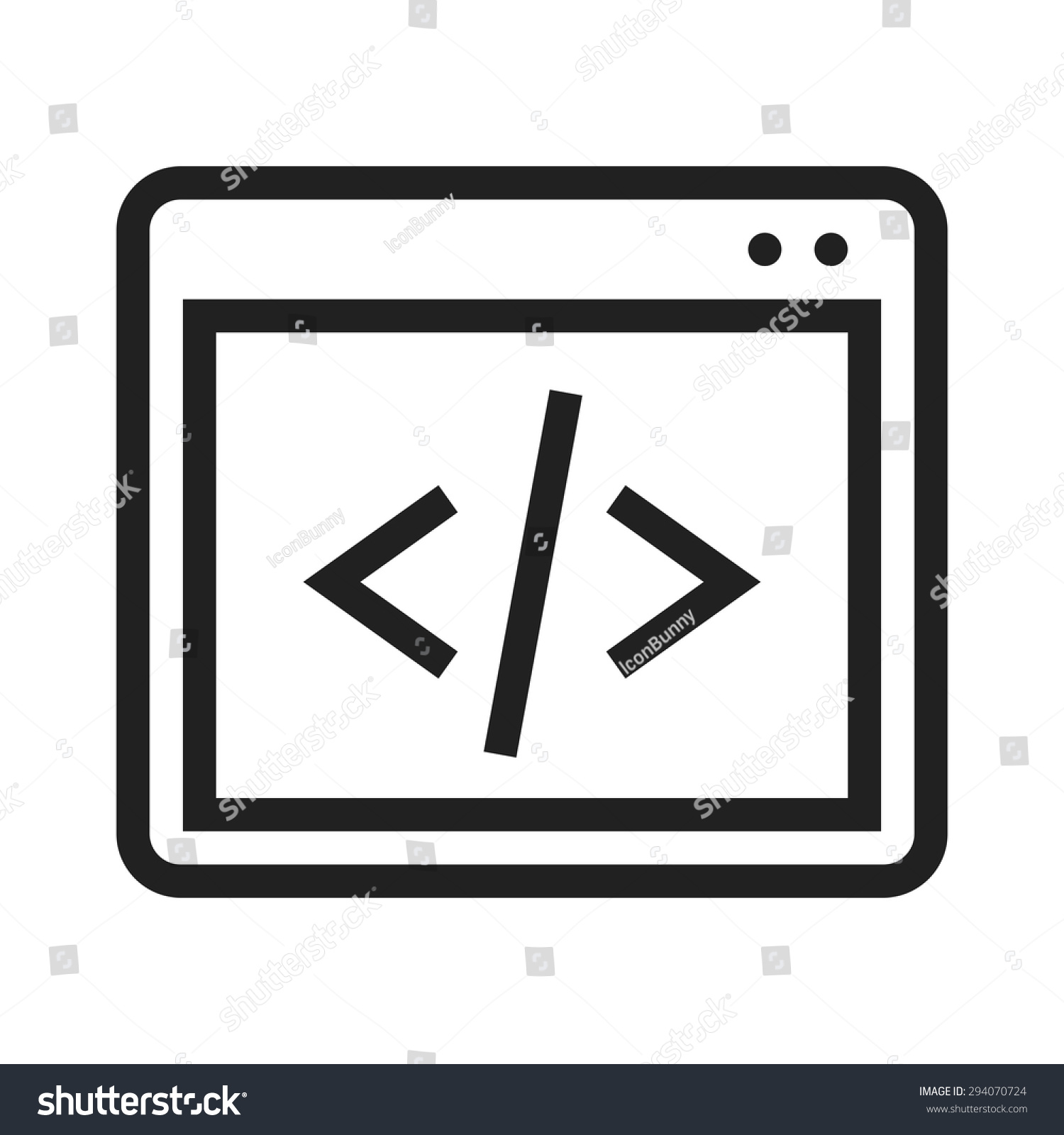 Code Coding Programming Development Icon Vector: เวกเตอร์สต็อก (ปลอดค่า ...