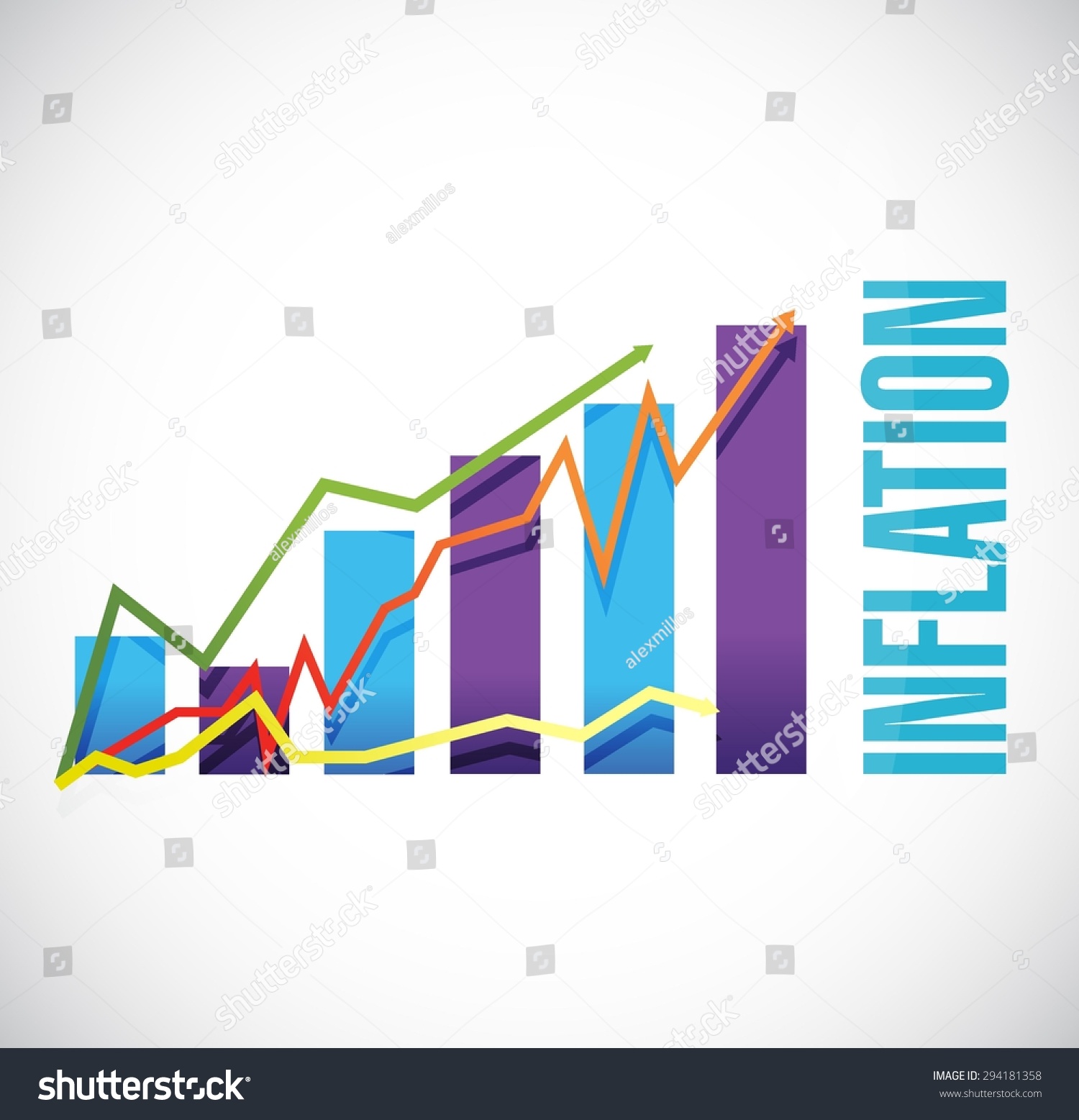 Inflation Business Graph Sign Concept Illustration Stock Vector ... Inflation Business Graph Sign Concept Illustration Stock Vector ...