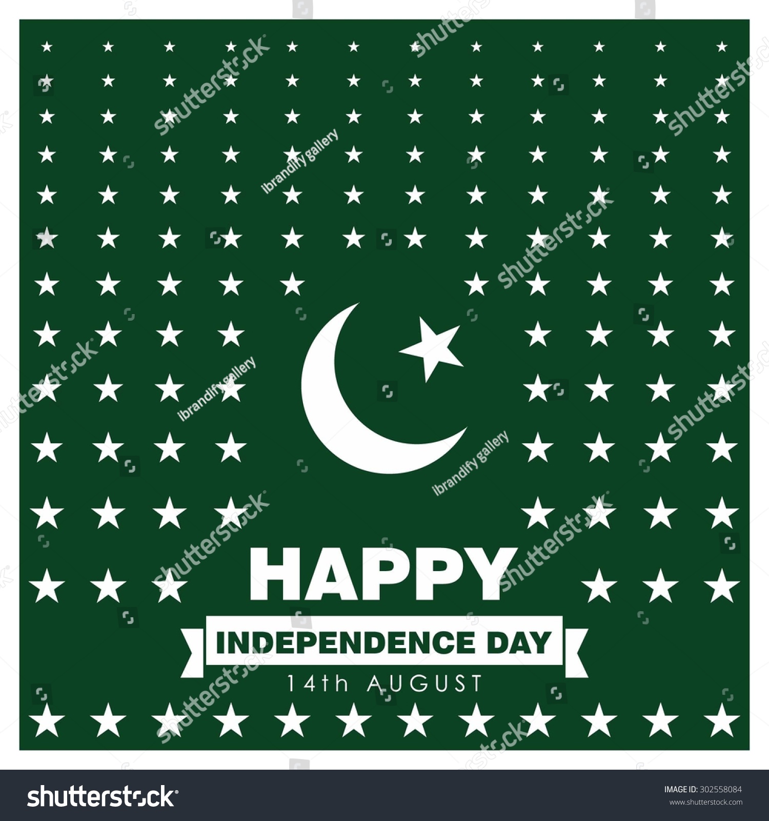 14 August Pakistan Independence Day Celebration 库存矢量图(免版税)302558084