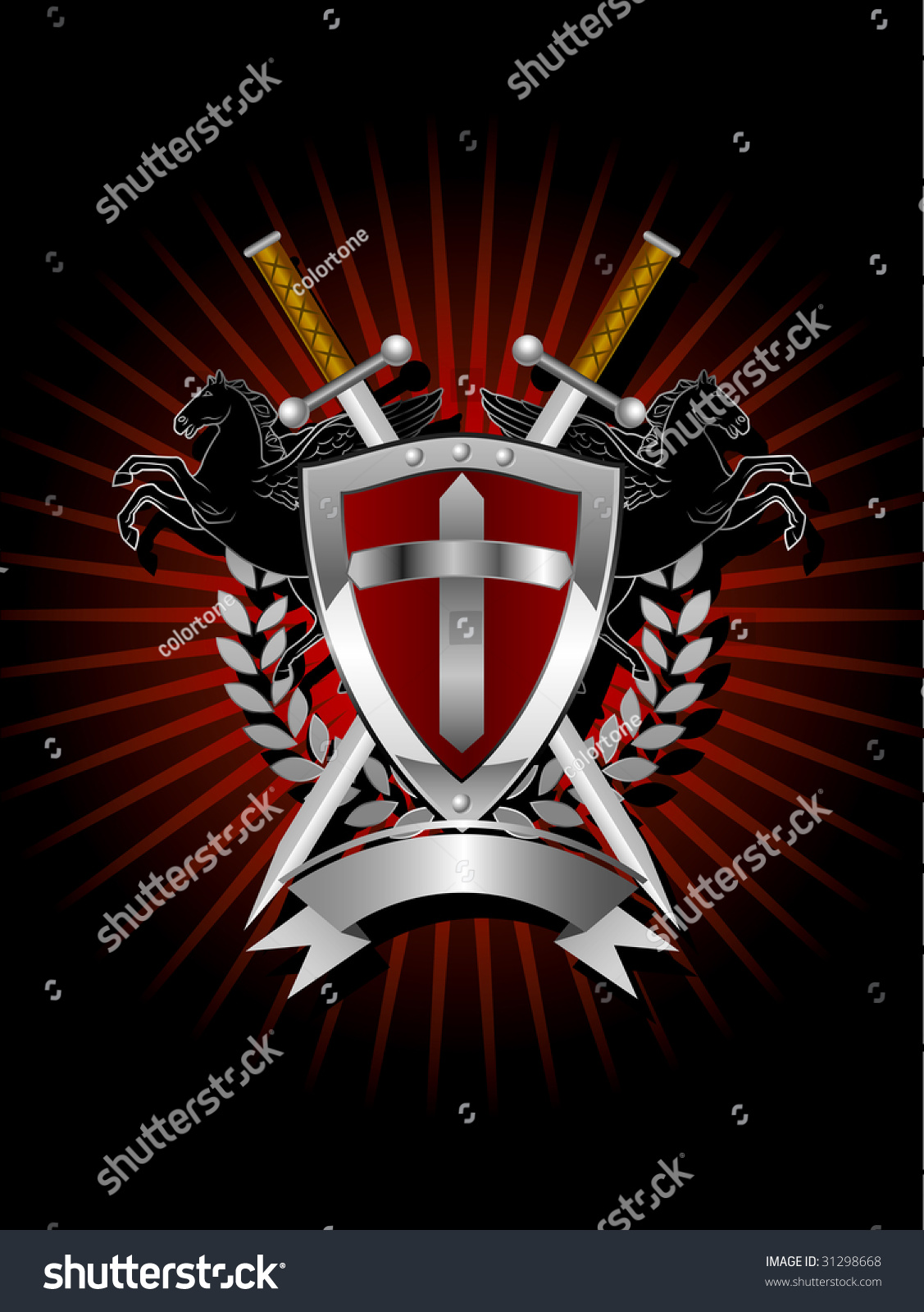 Medieval War Elements All Vector Objects Stock Vector (Royalty Free ...