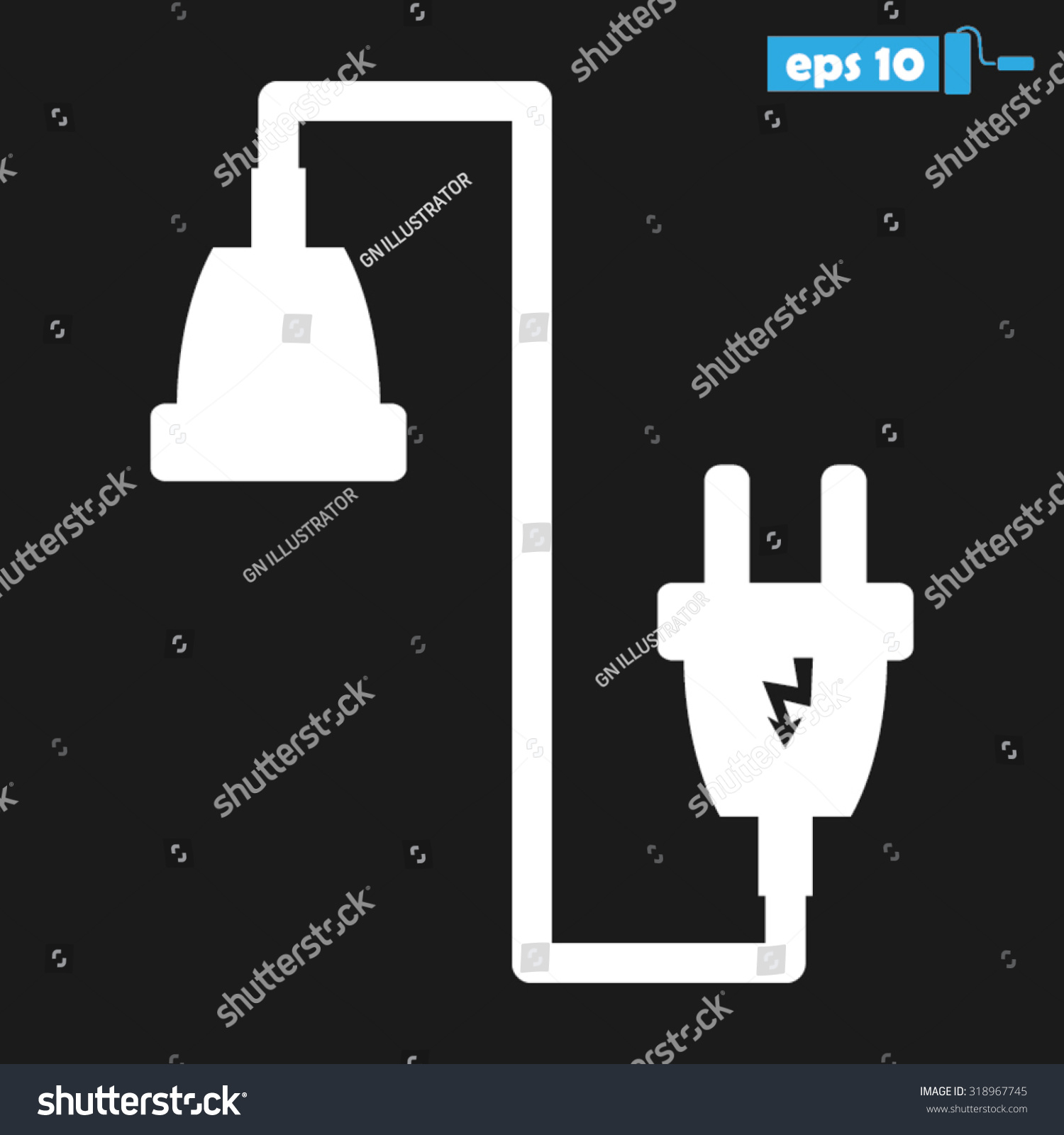 Plug Socket Wire Stock Vector (Royalty Free) 318967745 | Shutterstock