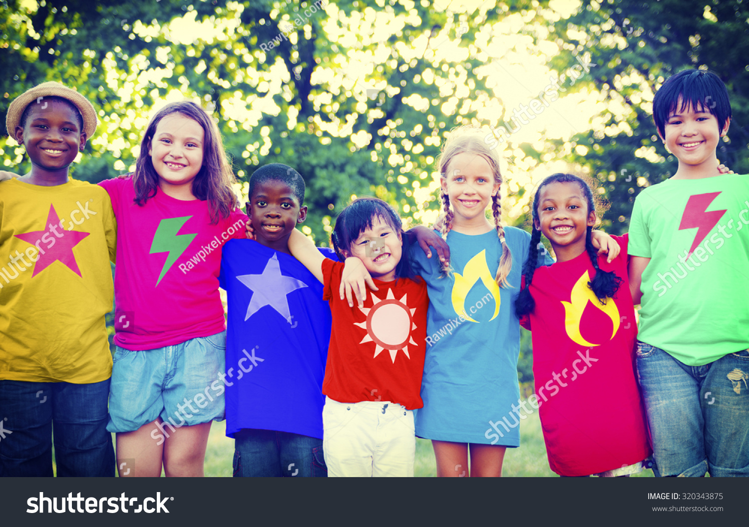 Children Friendship Bonding Happiness Outdoors Concept Stock Photo ... Children Friendship Bonding Happiness Outdoors Concept Stock Photo ...