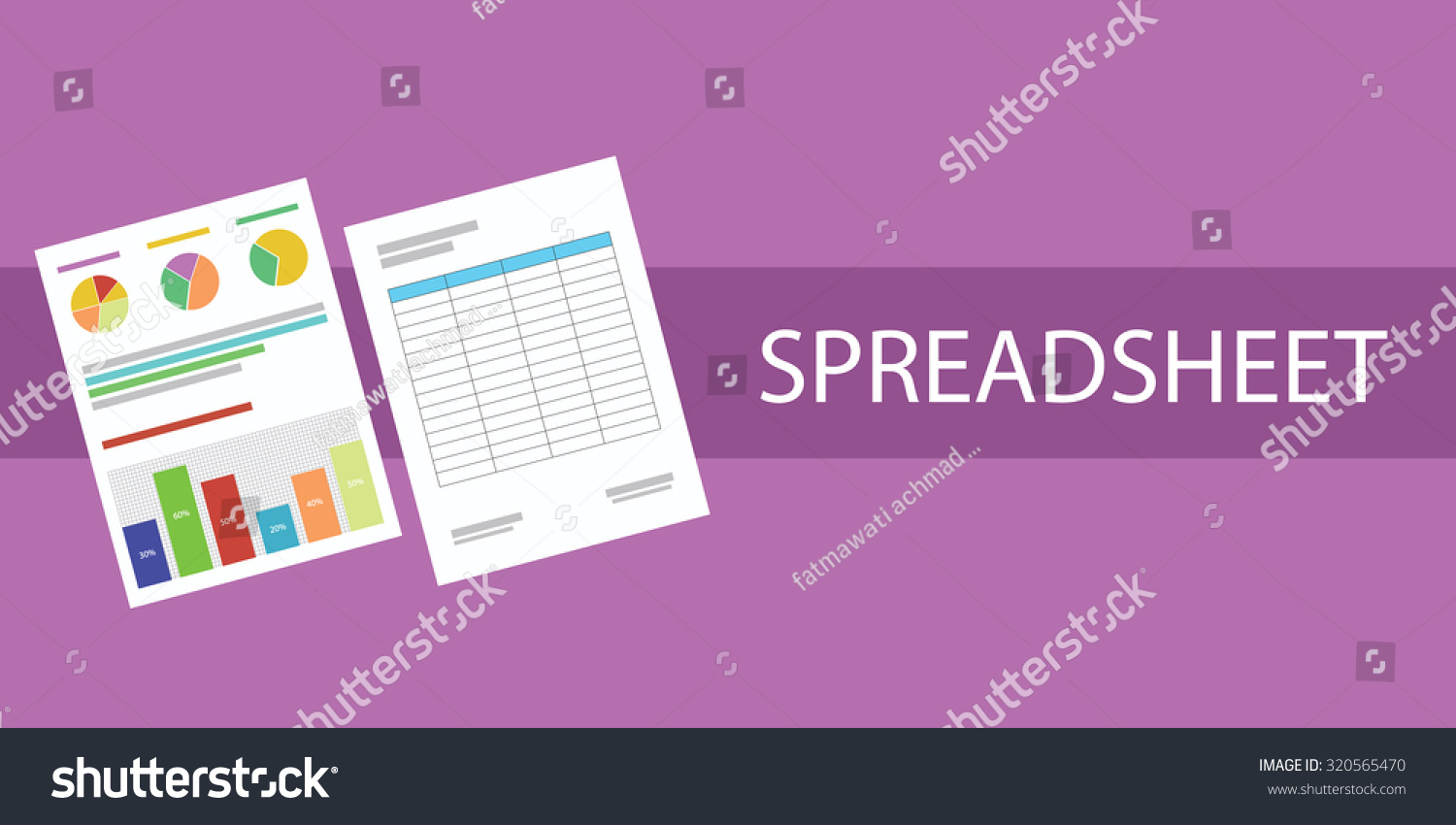 Spreadsheet Document Graph Cell Paper Document: เวกเตอร์สต็อก (ปลอดค่า ...