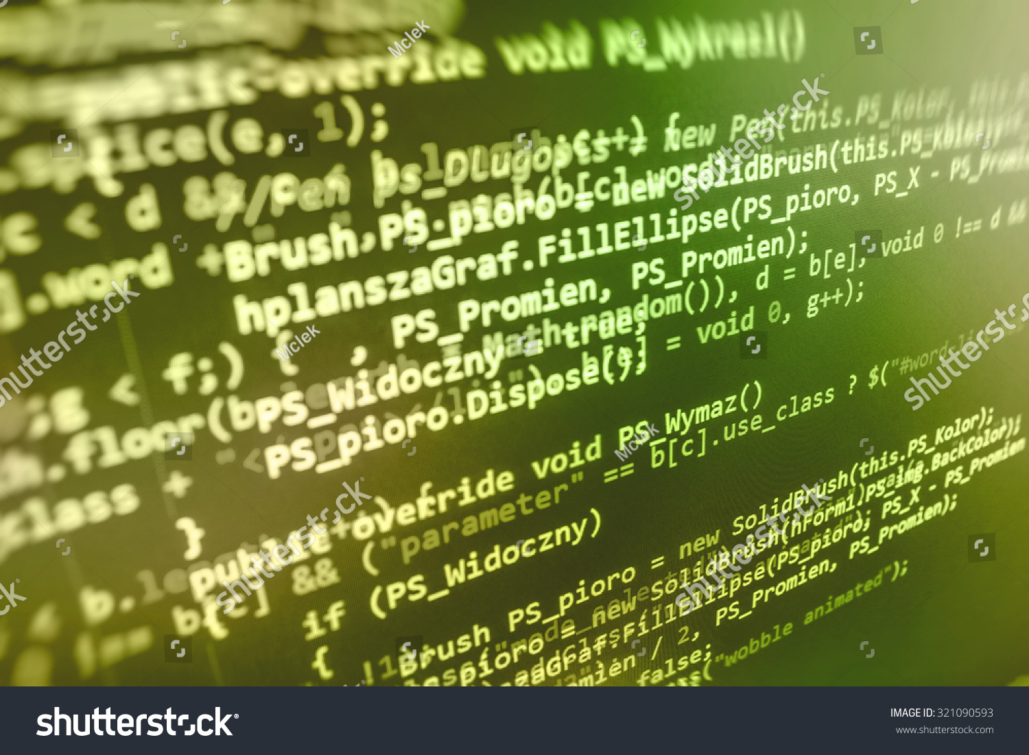Computer Programming Source Code Abstract Screen Stock Photo 321090593 ...