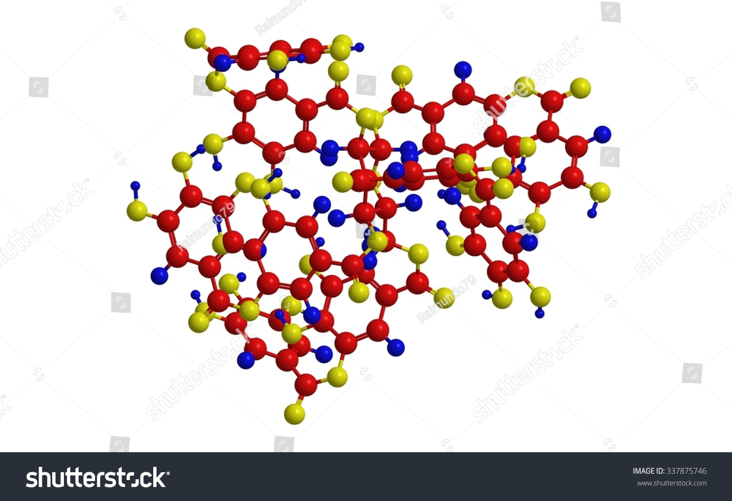 Molecular Structure Tannic Acid Type Tannin Stock Illustration