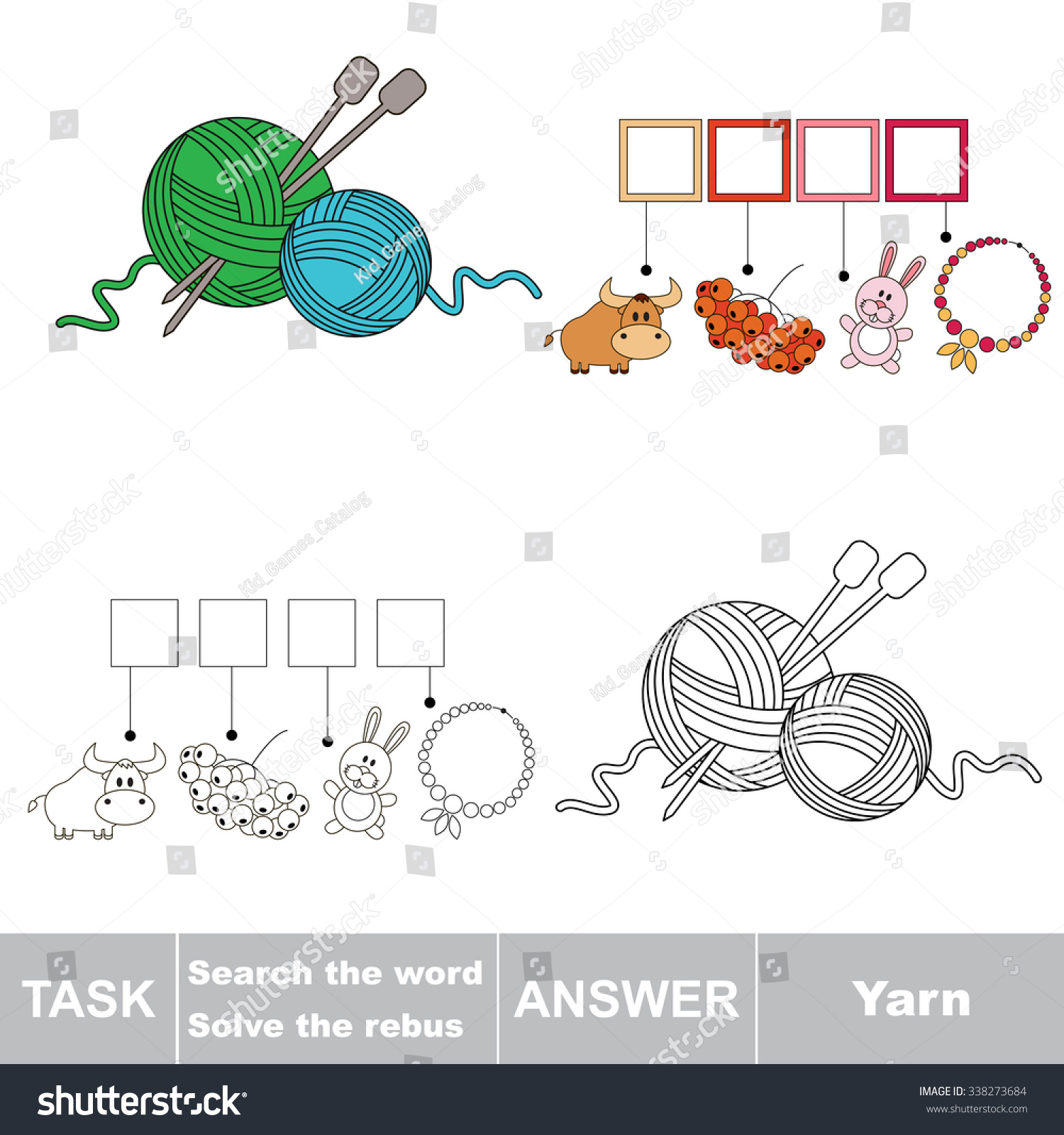 Vector Rebus Game Solve Rebus Find Stock Vector (Royalty Free) 338273684 | Shutterstock