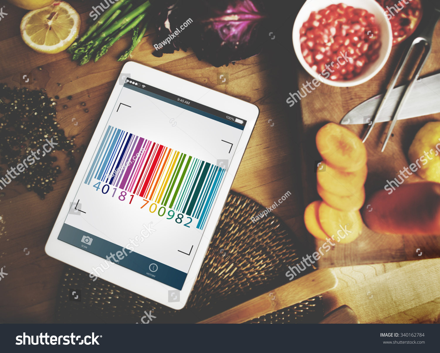 Bar Code Encryption Interface Coding Concept Stock Photo 340162784 ...