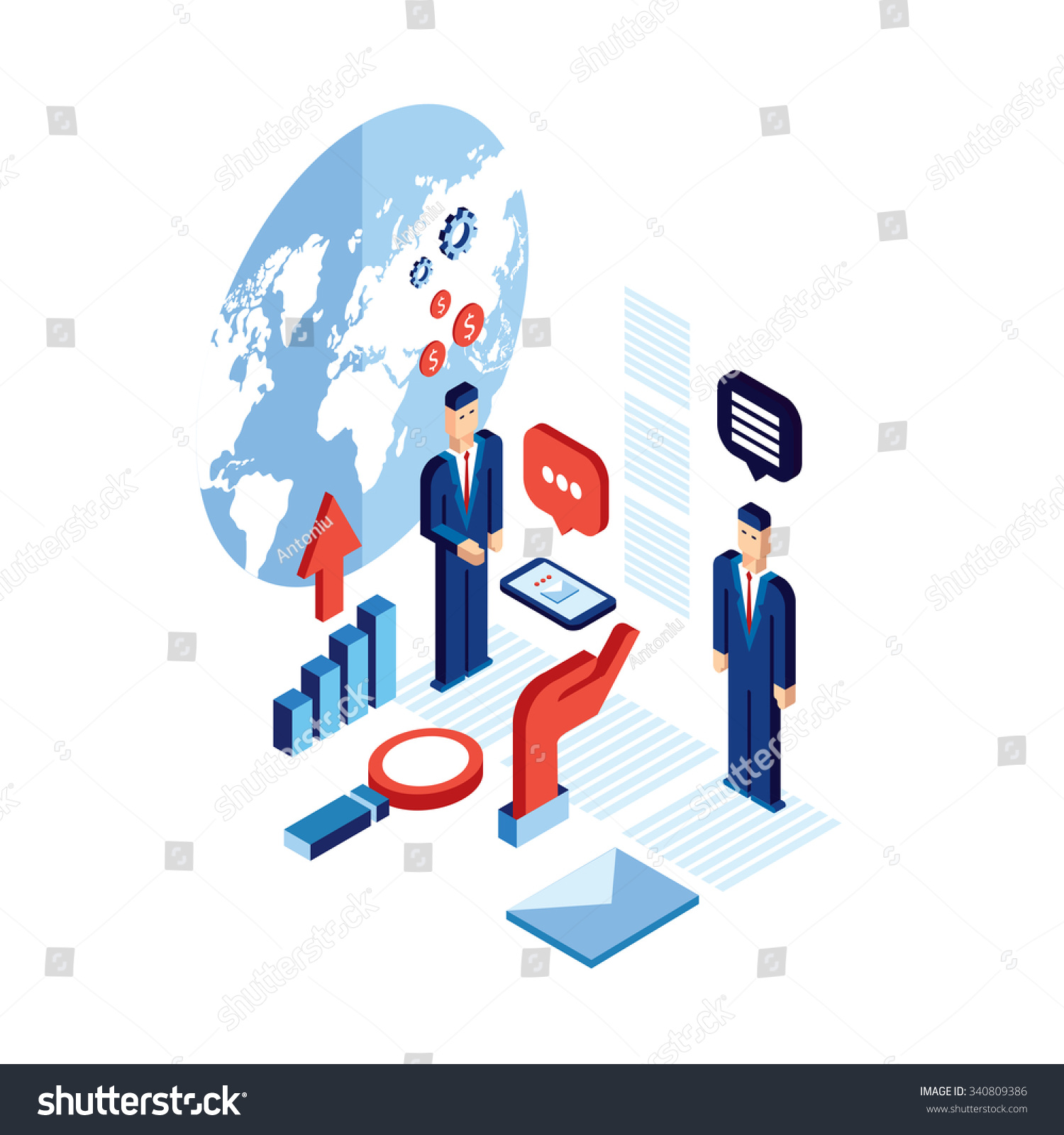 Businessman Isometric People Successful Business Communication Stock ... Businessman Isometric People Successful Business Communication Stock ...