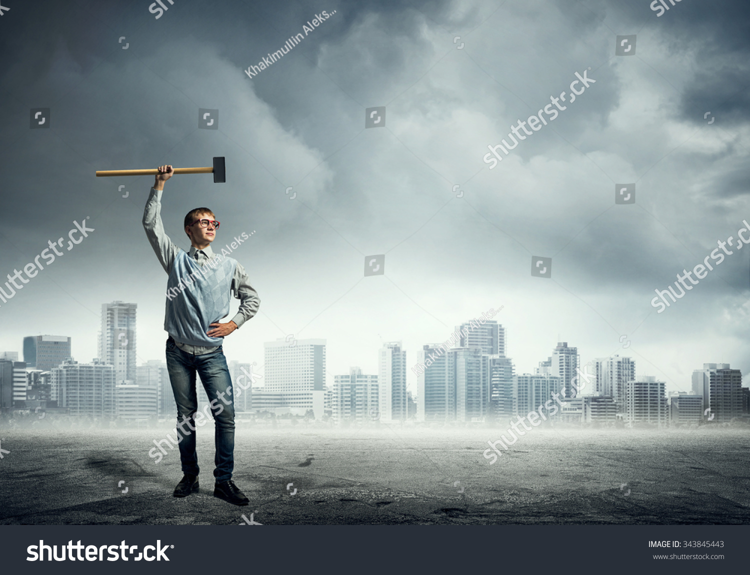 Confident Teenager Boy Holding Hammer Hand Stock Photo 343845443 ... Confident Teenager Boy Holding Hammer Hand Stock Photo 343845443 ...