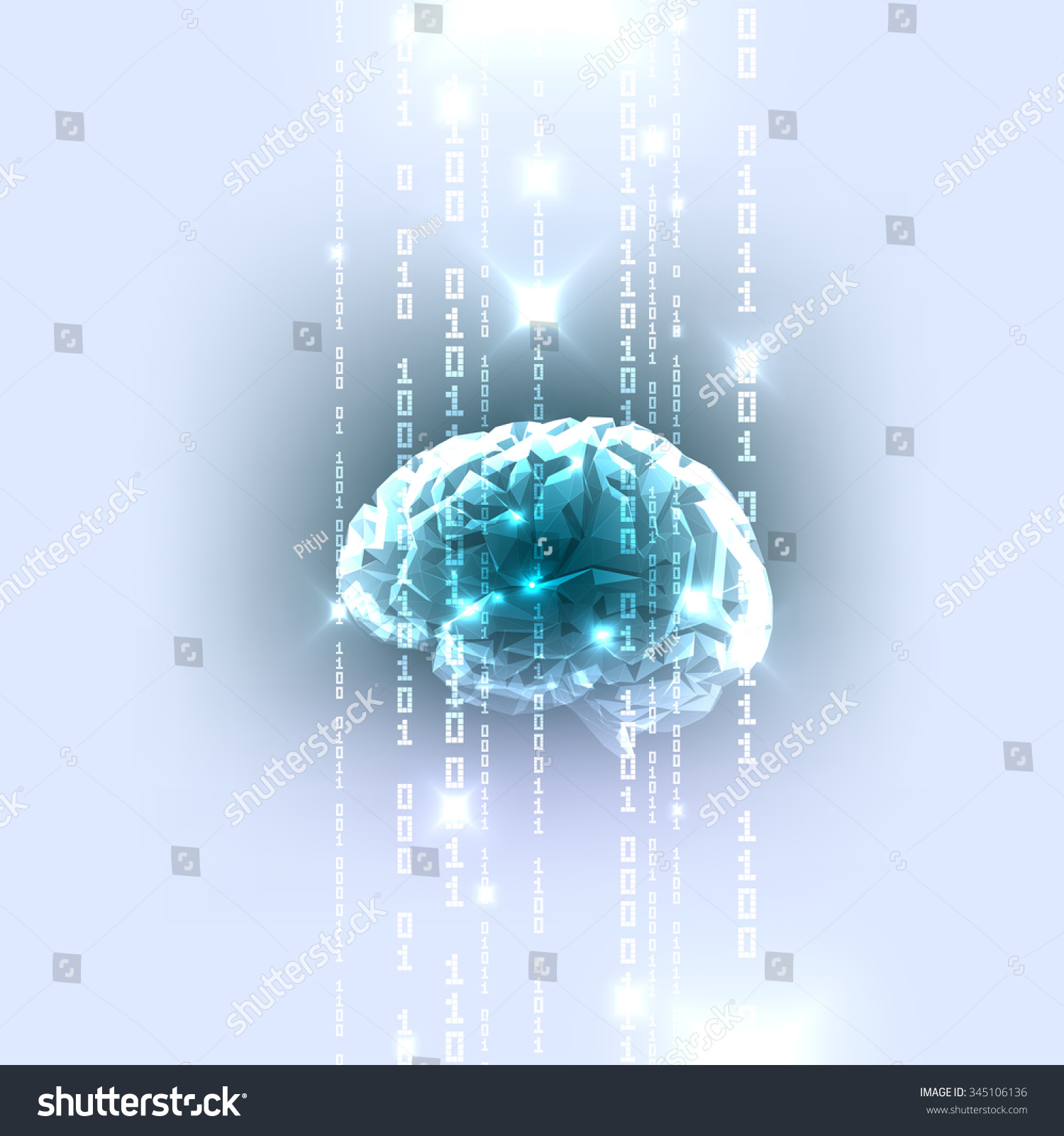Concept Active Human Brain Binary Code Stock Vector (Royalty Free ... Concept Active Human Brain Binary Code Stock Vector (Royalty Free ...