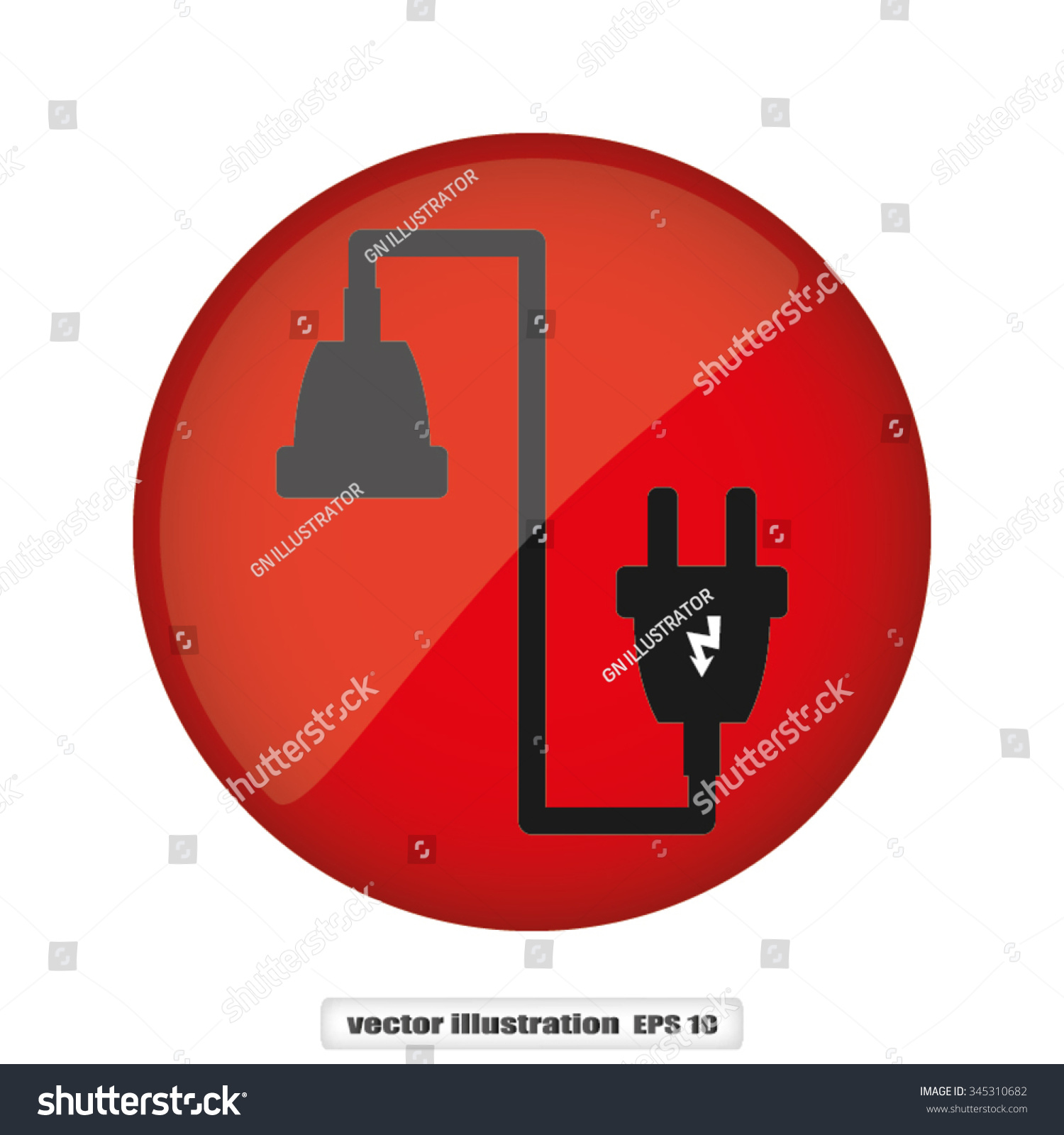 Plug Socket Wire Stock Vector (Royalty Free) 345310682 | Shutterstock