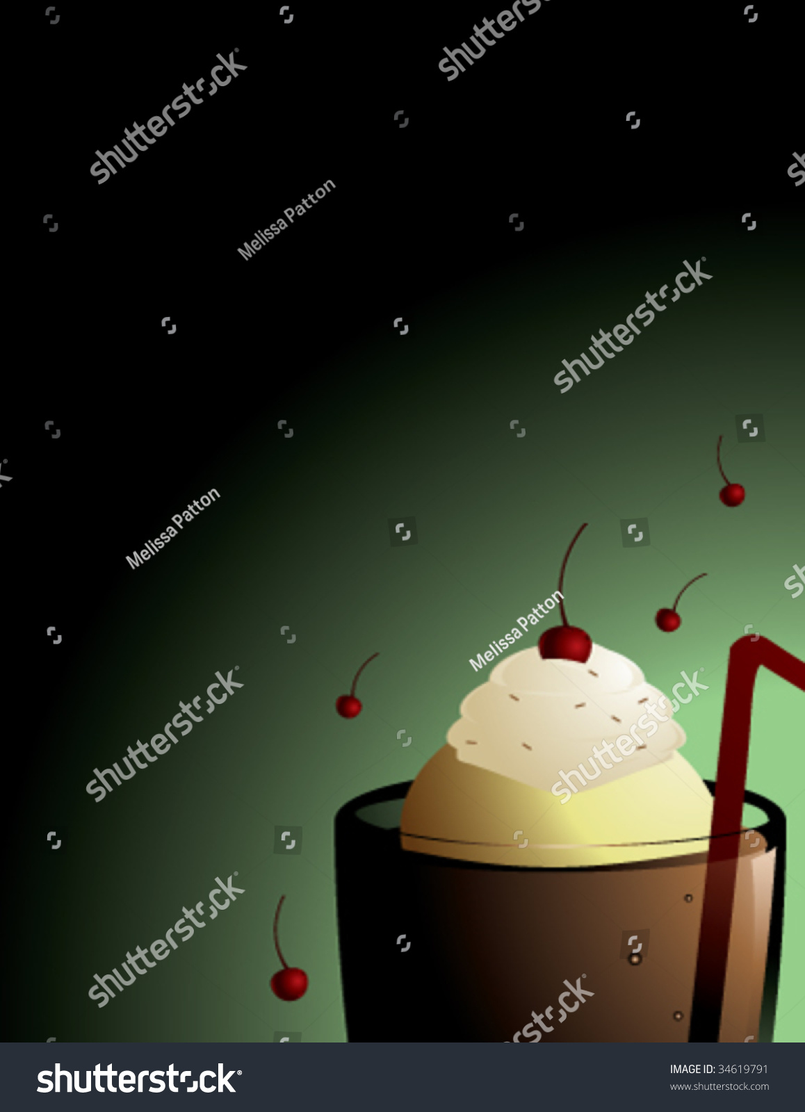 Root Beer Float Background Vector Stock Vector (Royalty Free) 34619791 ...