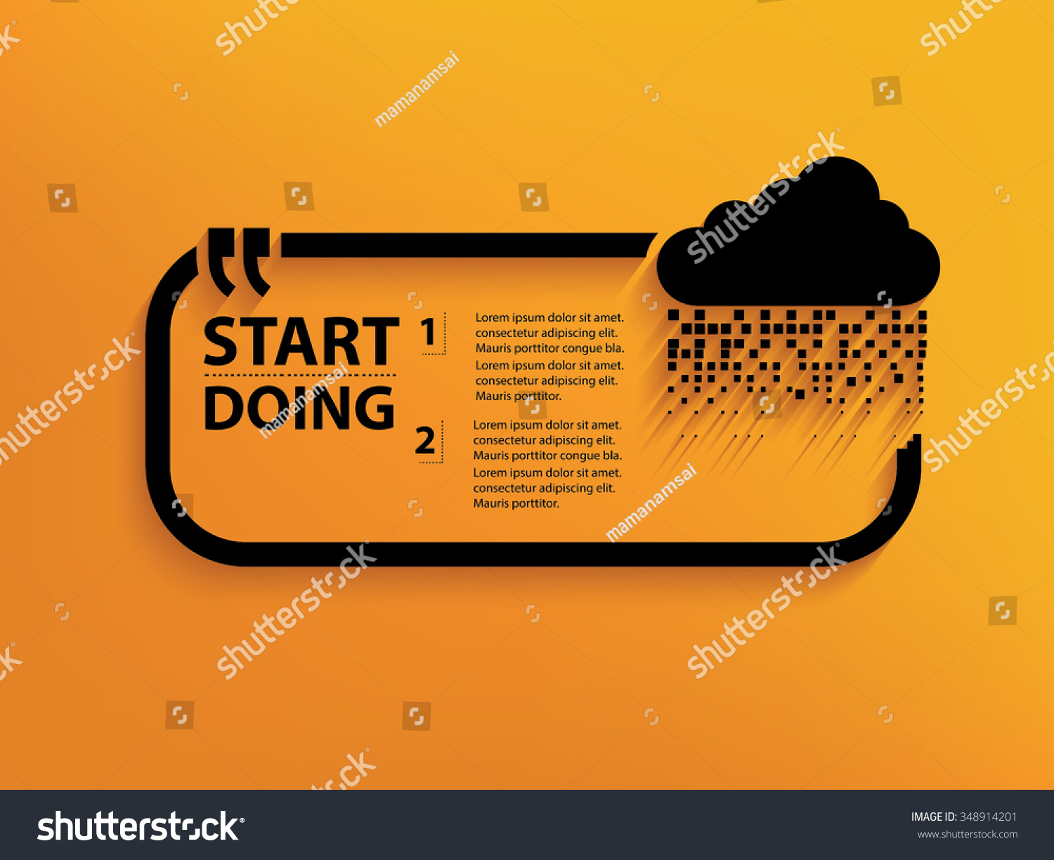 Cloud Computing Quotation Mark Speech Bubbledesign Stock Vector ...